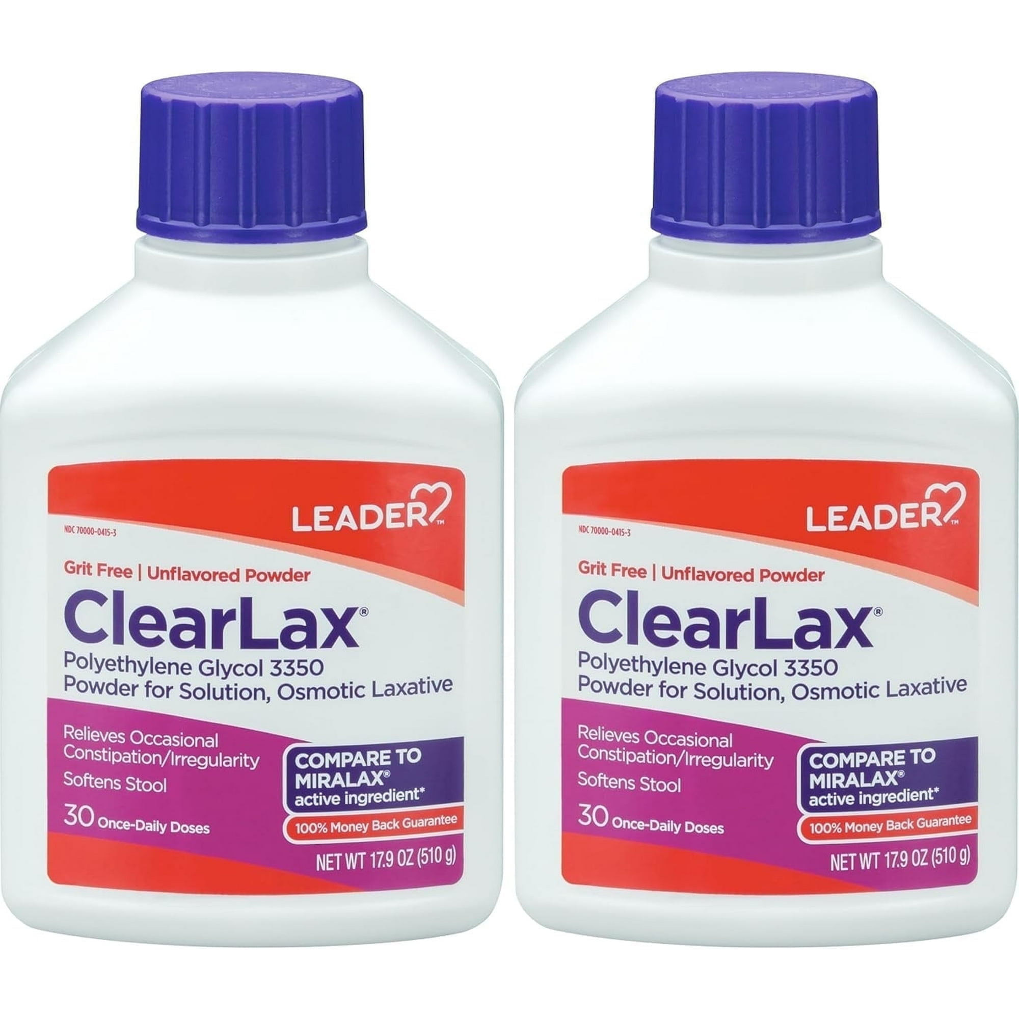 Leader ClearLax Laxative Powder for Gentle Constipation Relief, Grit ...