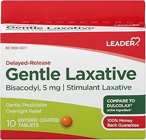 Leader Delayed-Release Gentle Laxative, 10 Enteric Coated Tablets ...