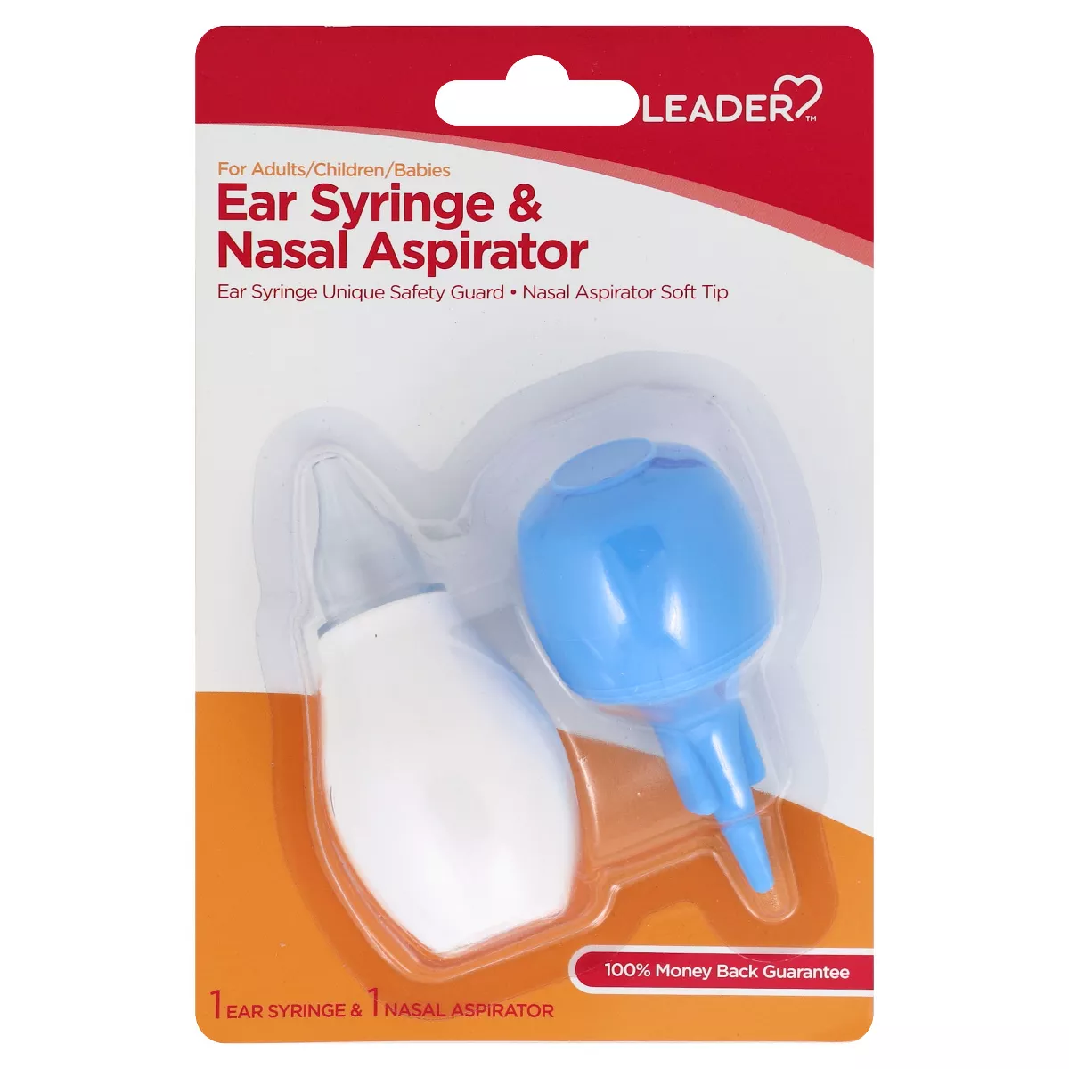 Leader Ear Syringe Or Nasal Aspirator For Adults Children Or Babies, 1 ...