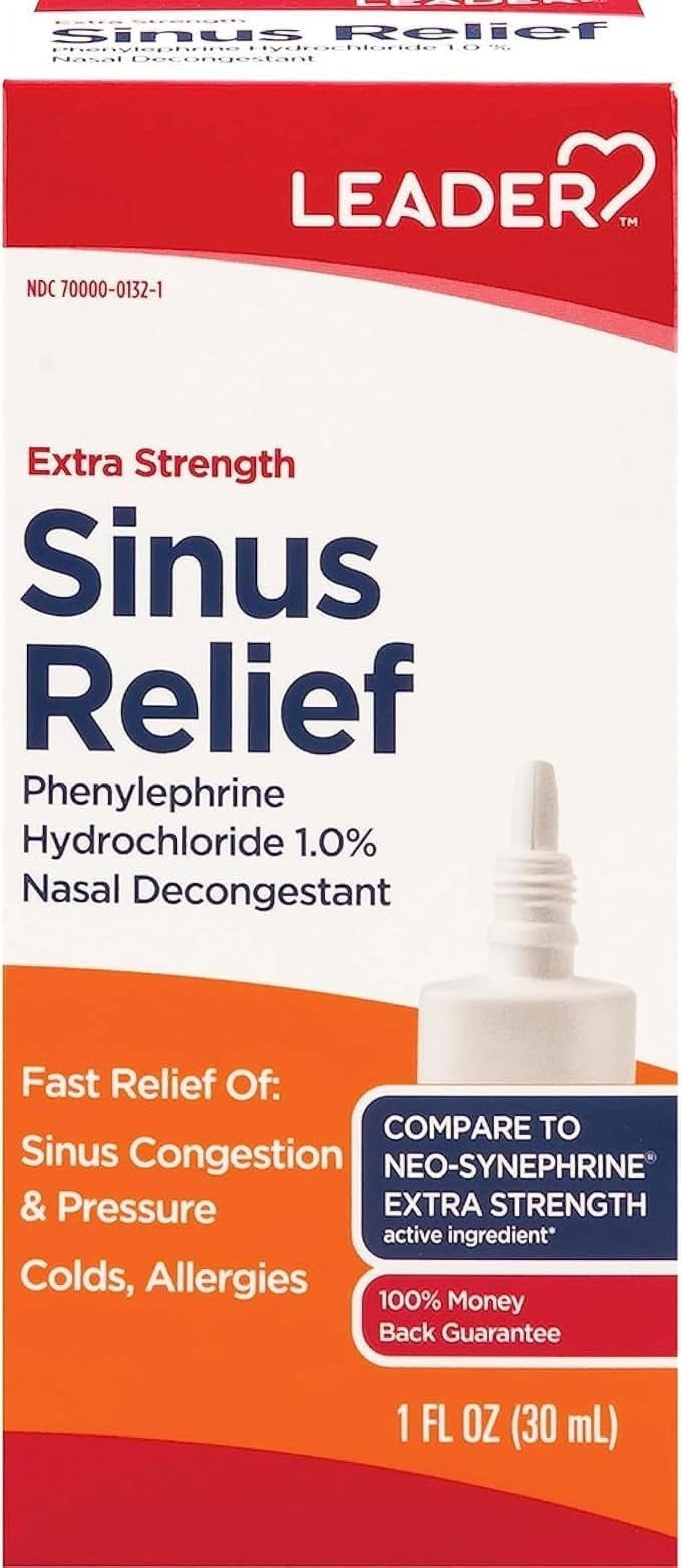 Leader Extra Strength Sinus Relief Nasal Spray, 1 Oz, 3 Pack - Walmart.com