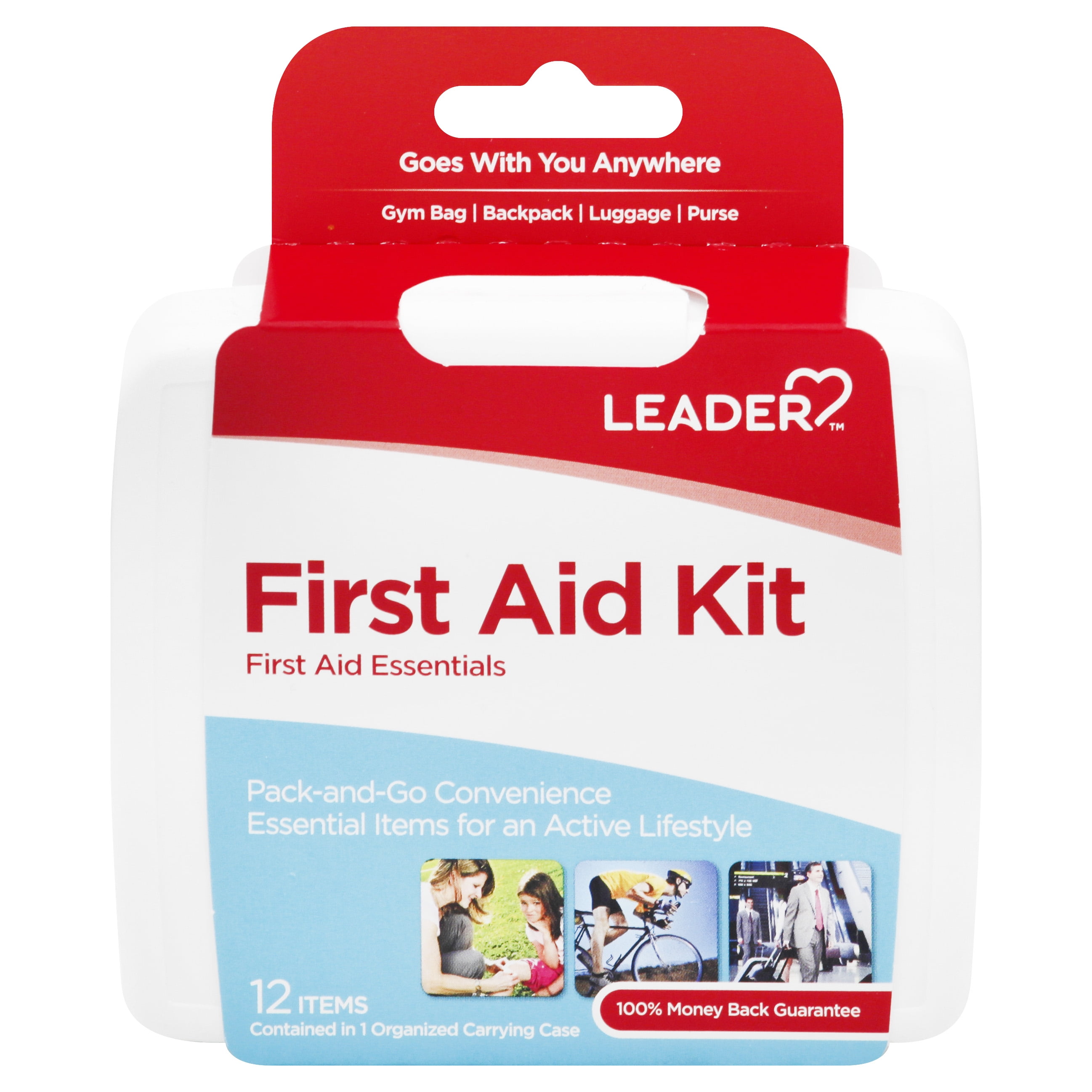 Leader First Aid Kit, 12pieces, 1ct 096295125559A079 - Walmart.com