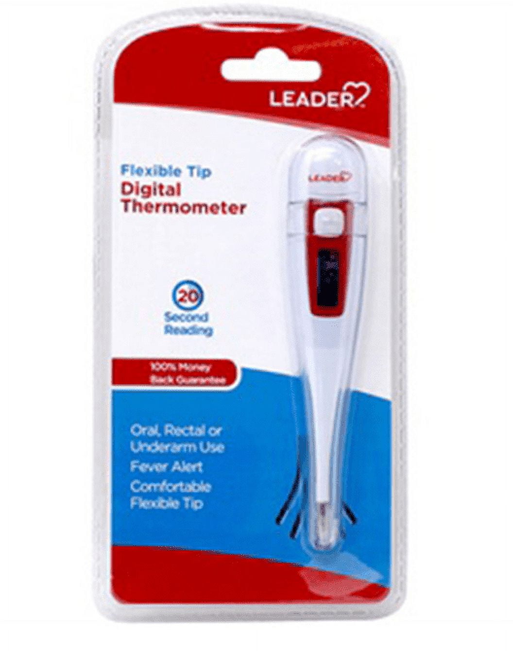 Leader Flexible Tip Digital Thermometer, 1 Count - Quick, Accurate ...