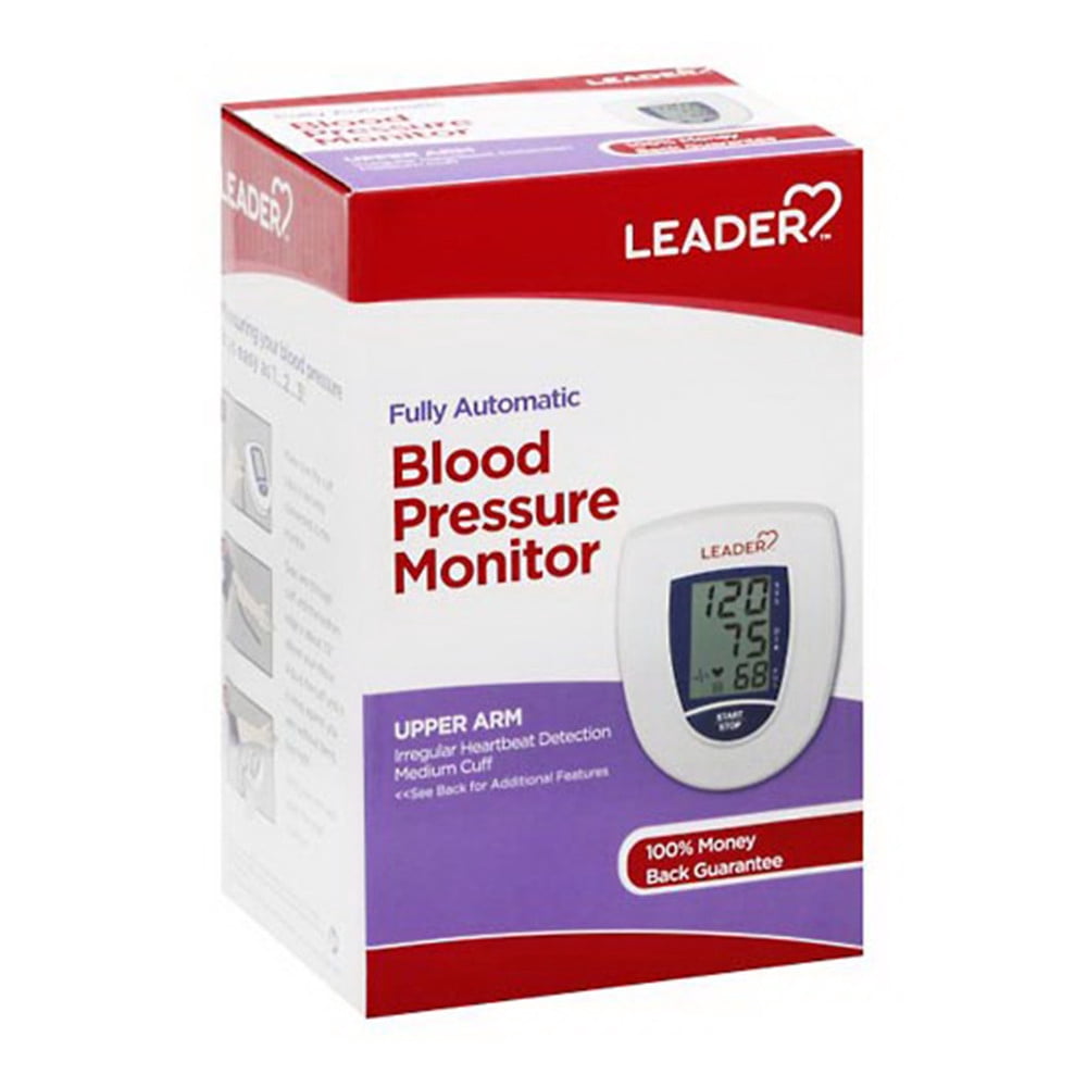 Leader Fully Automatic Blood Pressure Monitor Upper Arm, 1 Ea, 6 Pack ...