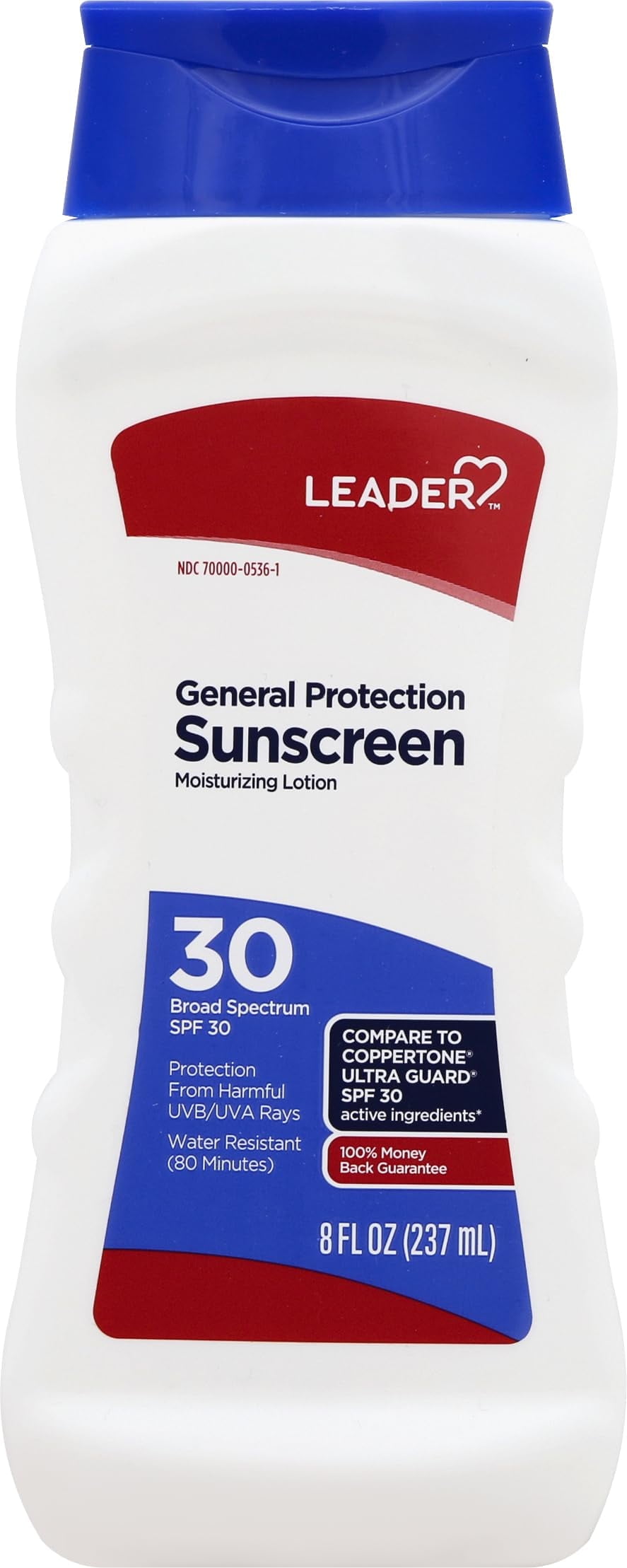 Leader General Protection Sunscreen Lotion Broad Spectrum SPF 50, Water ...