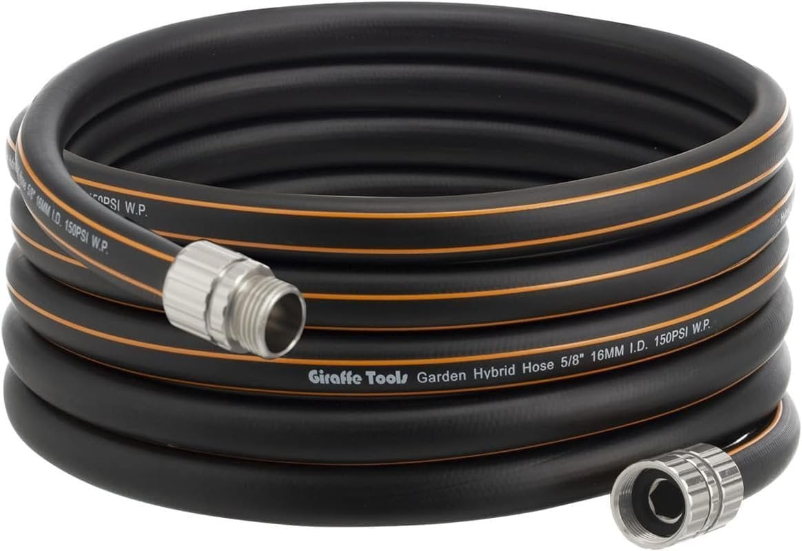 Leader Hose 12ft x 5/8", Custom Length, Heavy Duty, No Kink, Flexible ...