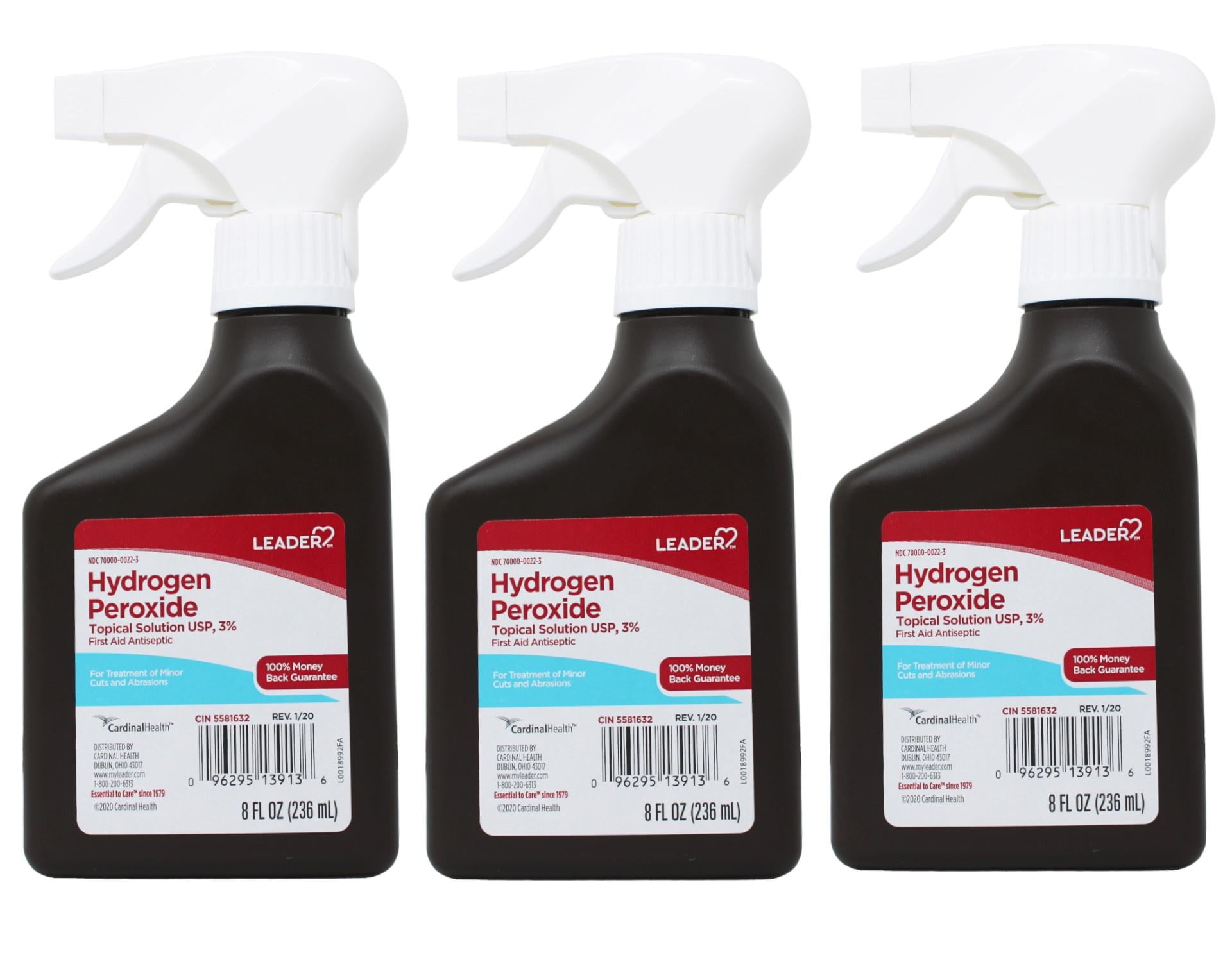 Leader Hydrogen Peroxide First Aid Antiseptic Topical Solution USP, 3% ...