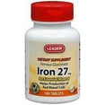 Leader Iron 27mg Tablets, 100ct - Walmart.com