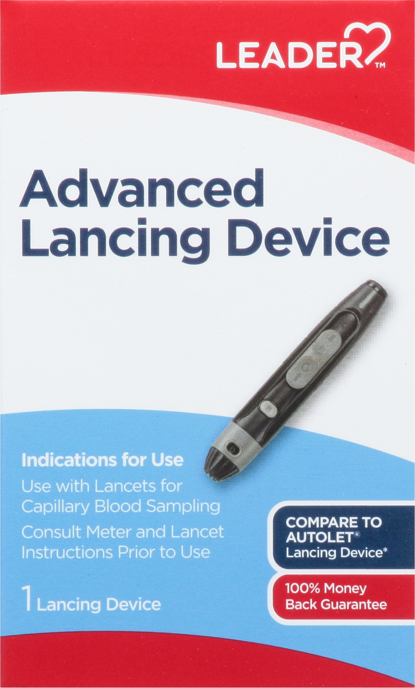 Leader Lancing Device, 1ct - Adjustable Comfort & Precision for Blood ...