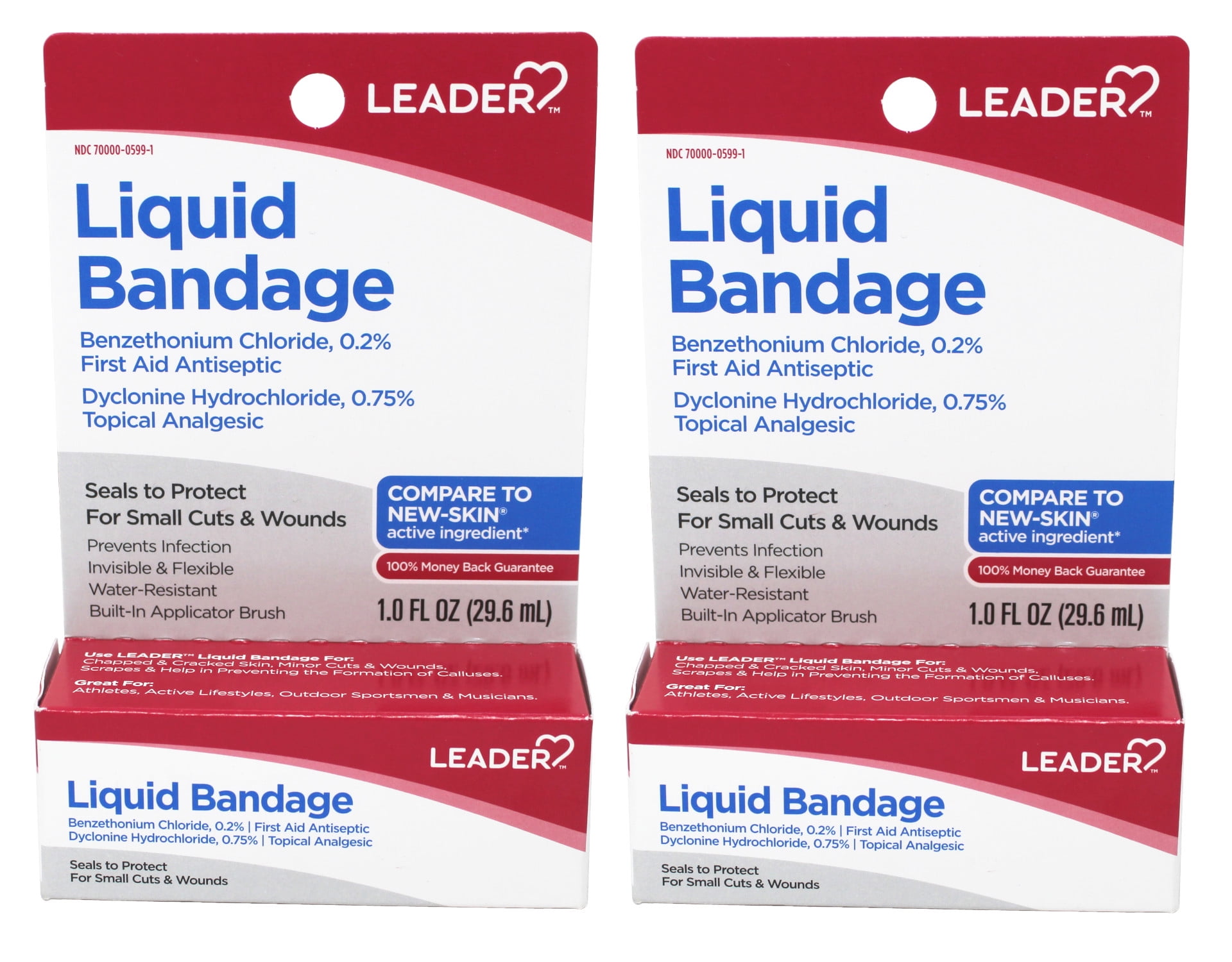 Leader Liquid Bandage with Benzethonium Chloride 0.2% , First Aid ...