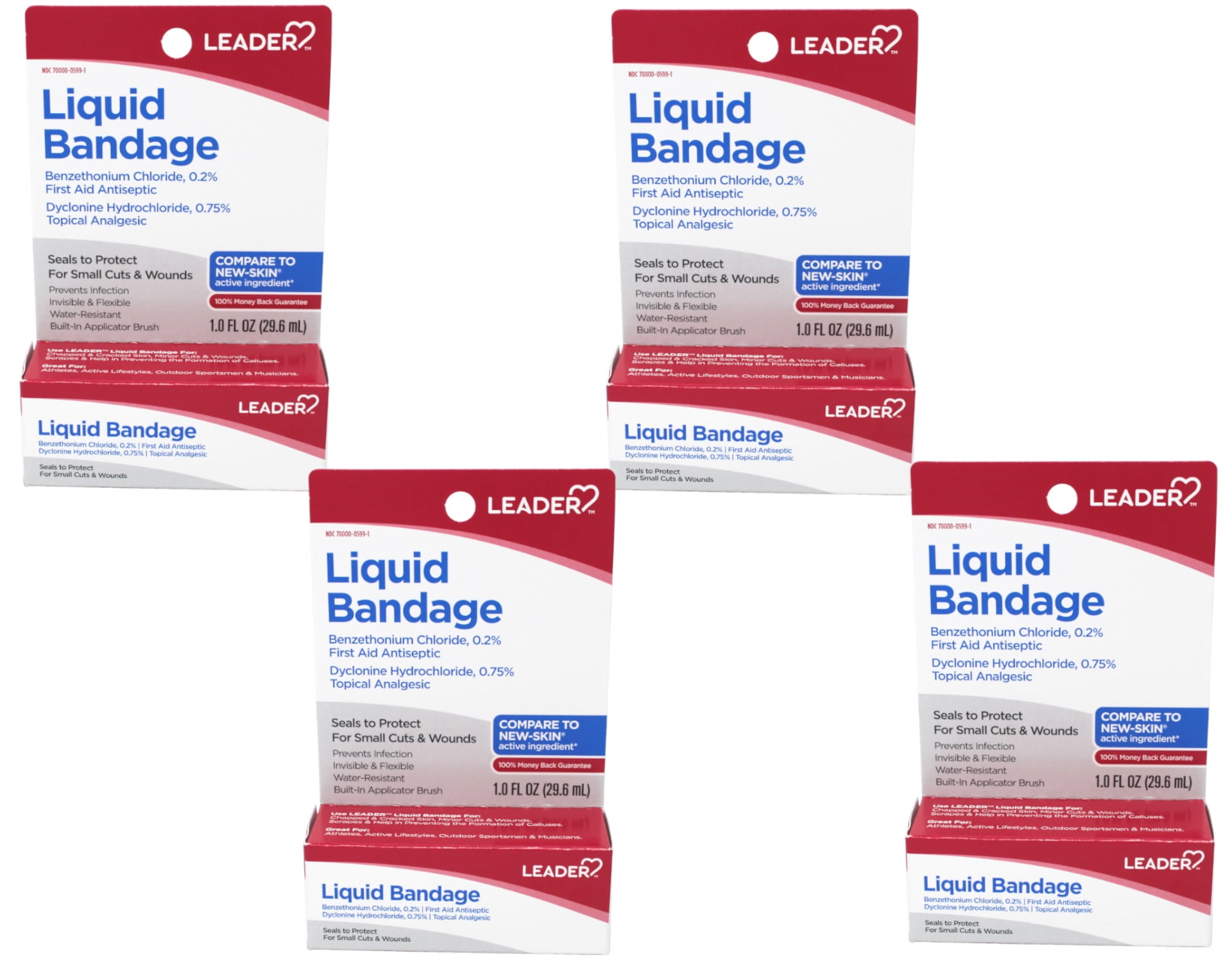 Leader Liquid Bandage with Benzethonium Chloride 0.2% , First Aid ...