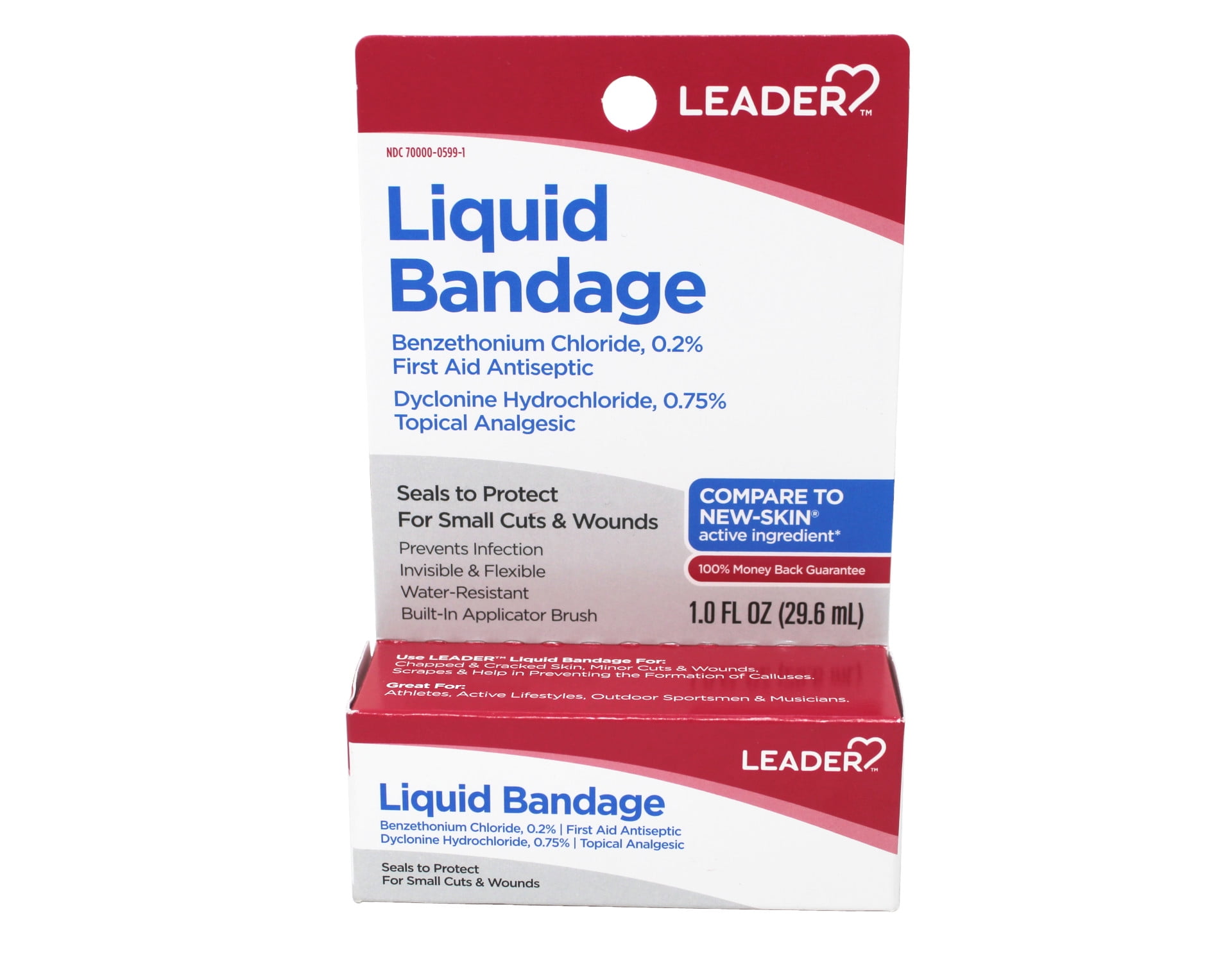 Leader Liquid Bandage with Benzethonium Chloride 0.2% , First Aid ...