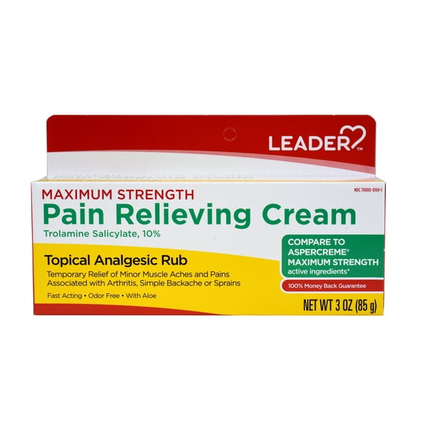 Leader Maximum OTC Strength Arthritis Topical, Muscle Pain Relieving ...