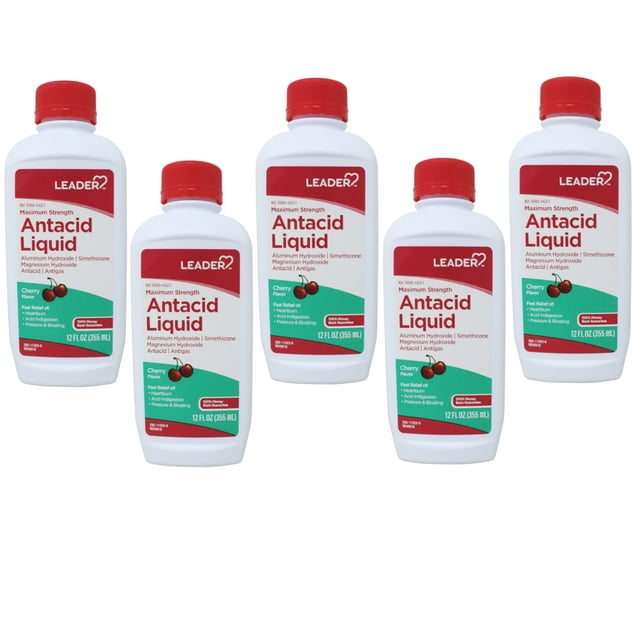 Leader Maximum Strength Antacid Liquid with Aluminum Hydroxide ...