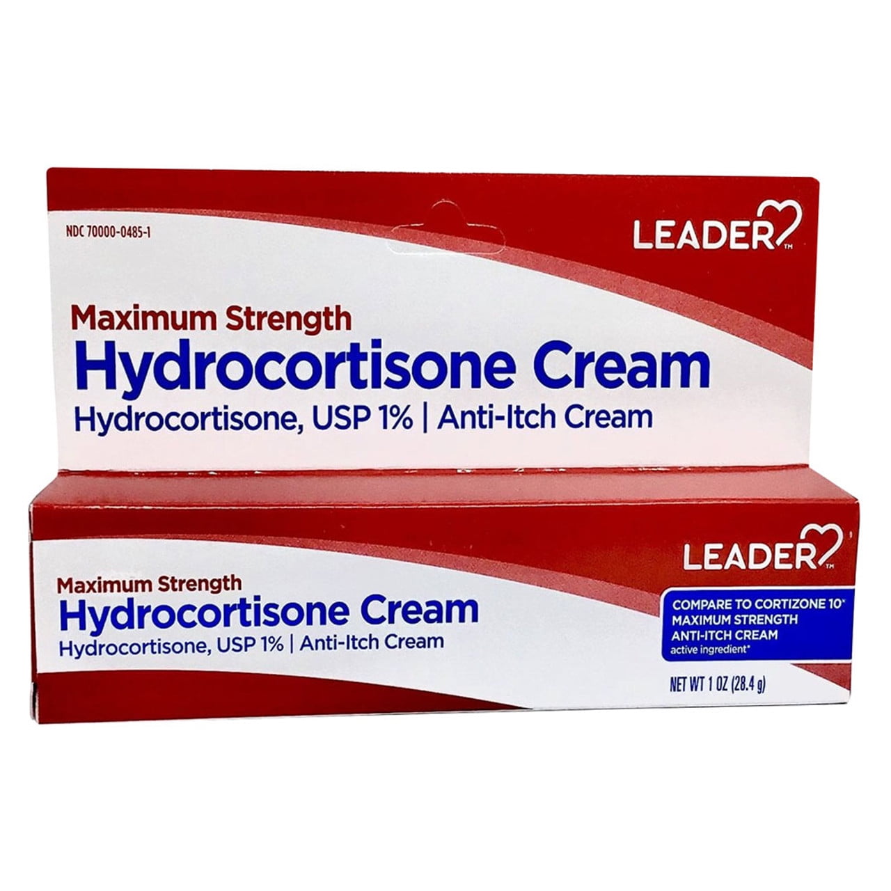 Leader Maximum Strength Hydrocortisone 1% Anti Itch Cream, 1 Oz ...