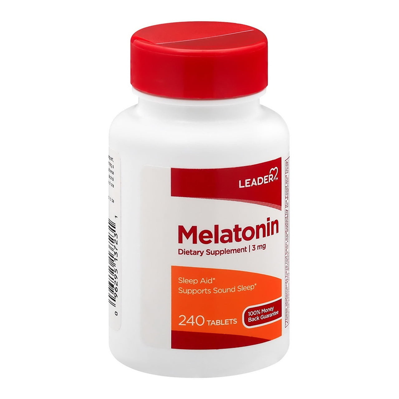 Leader Melatonin, Dietary Supplement, 3 Mg Tablets, 240 Ea - Walmart.com