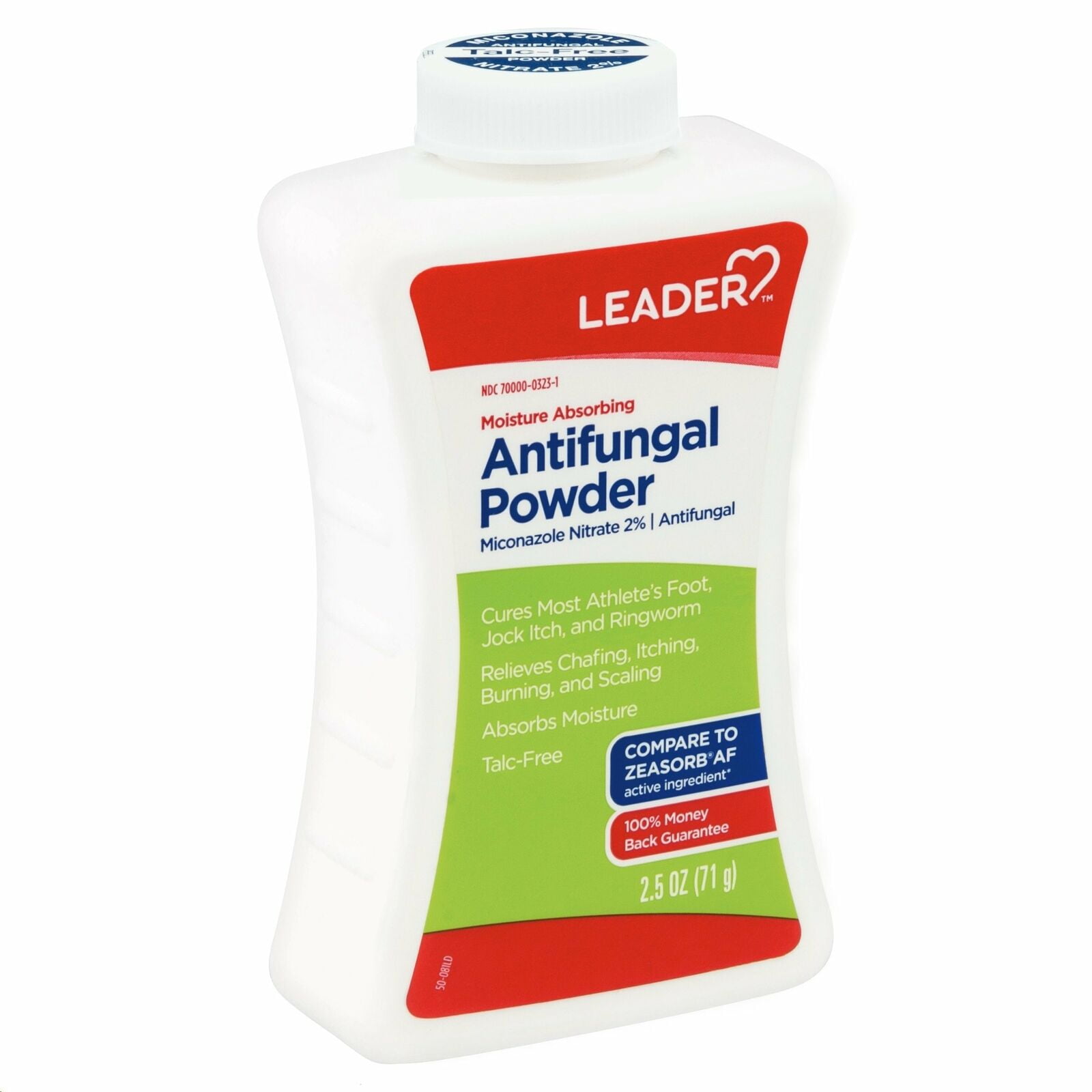 Leader Miconazole Antifungal Powder Moisture Absorbing Talc-Free 2.5 oz ...