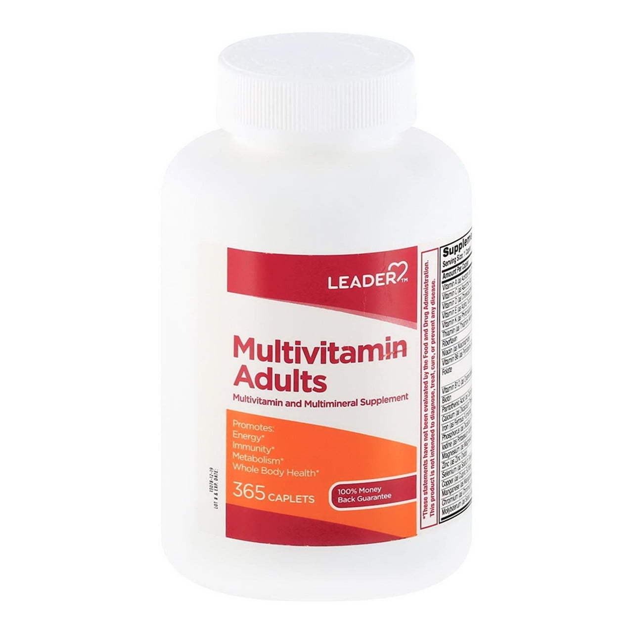 Leader Multivitamin, Adults Cablets, 365 Ea.. - Walmart.com