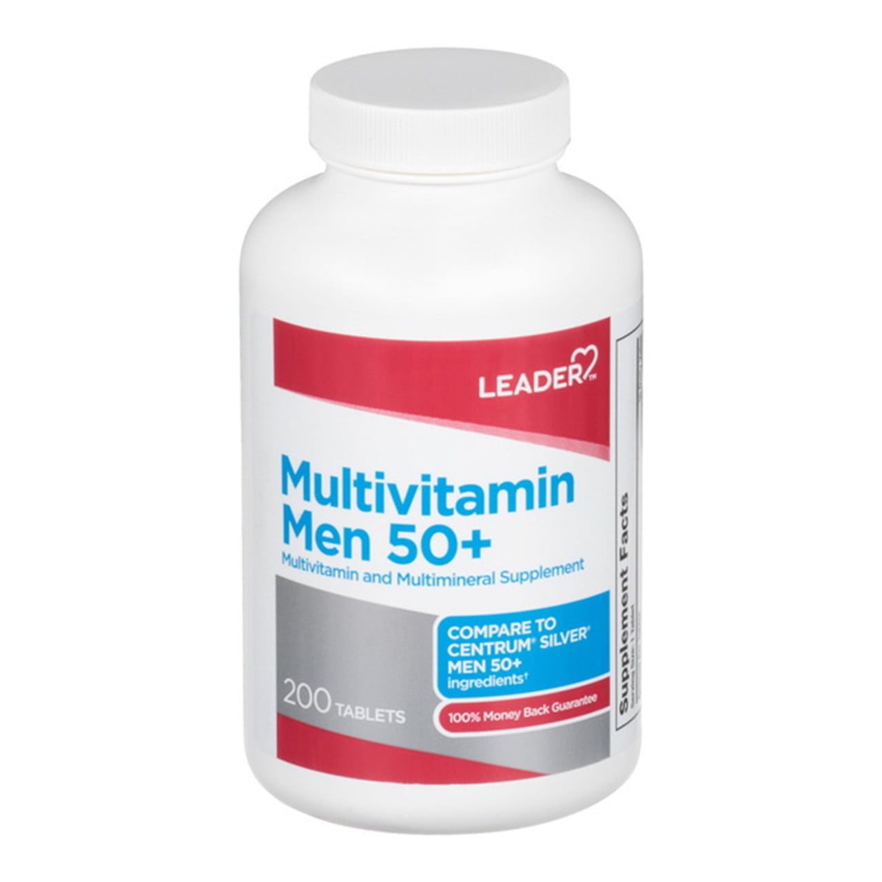 Leader Multivitamin, Men 50Plus, Tablets, 200 Ea, 3 Pack - Walmart.com