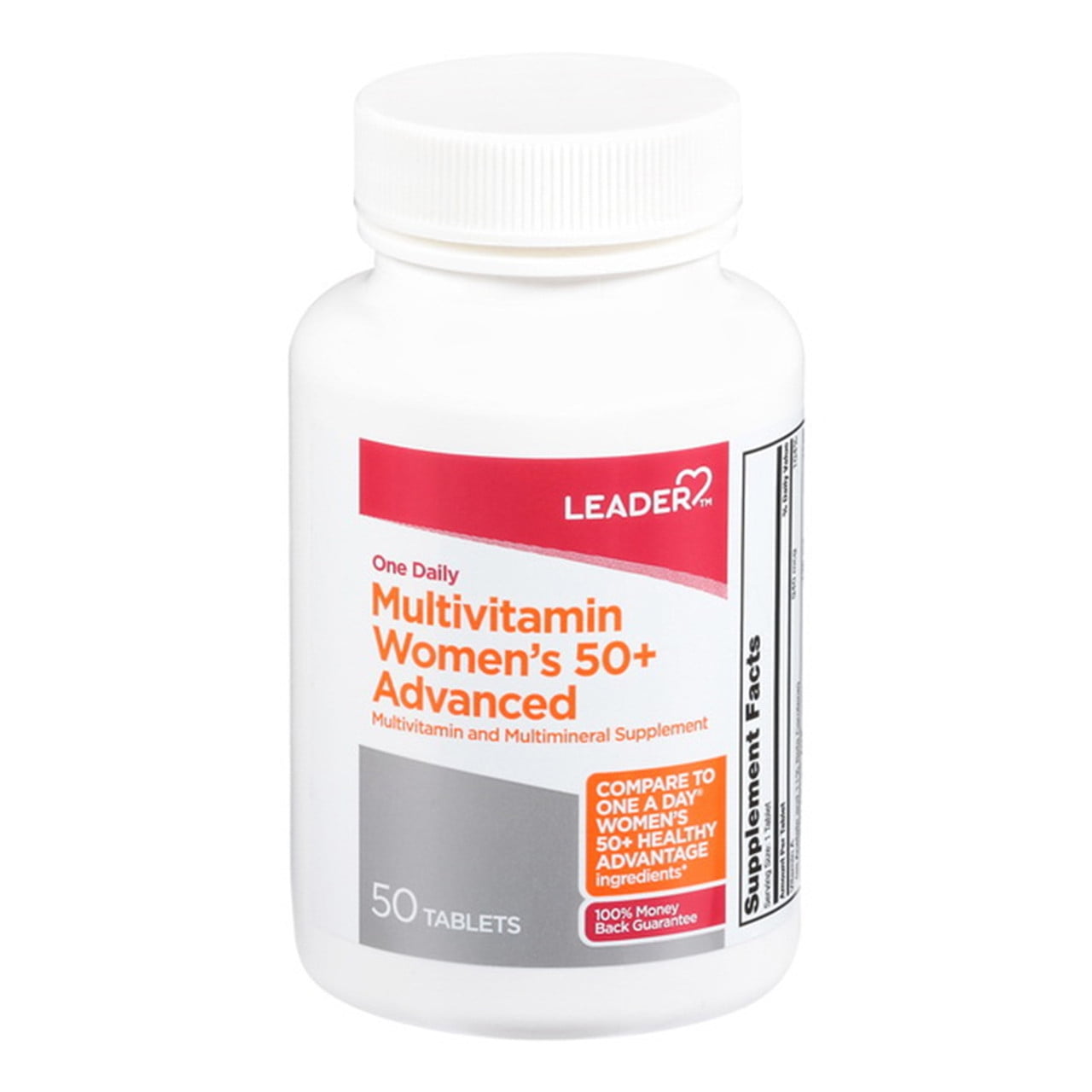 Leader Multivitamin, Womens 50Plus Advanced Tablets, 50 Ea, 2 Pack ...