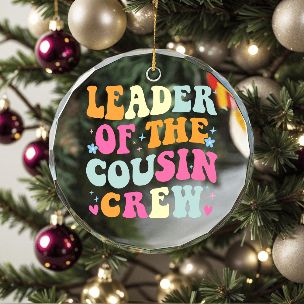 Leader Of The Cousin Crew Best Big New Cousin Baby Ornament, Room ...