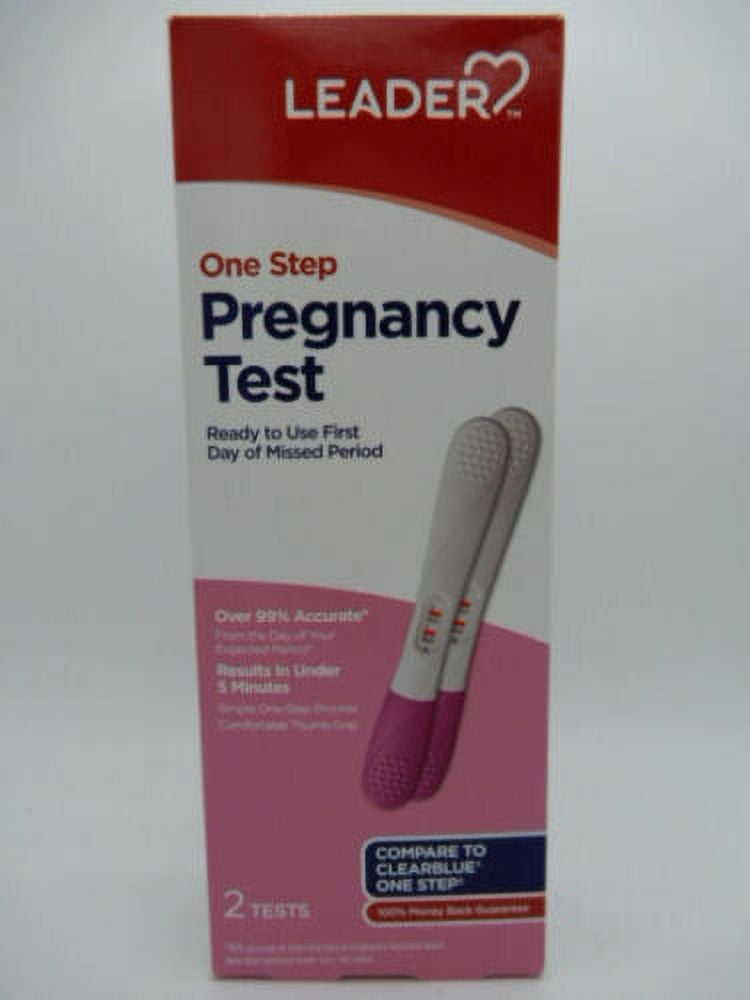 Leader One Step Analog Pregnancy Test, 2 Ea.. - Walmart.com