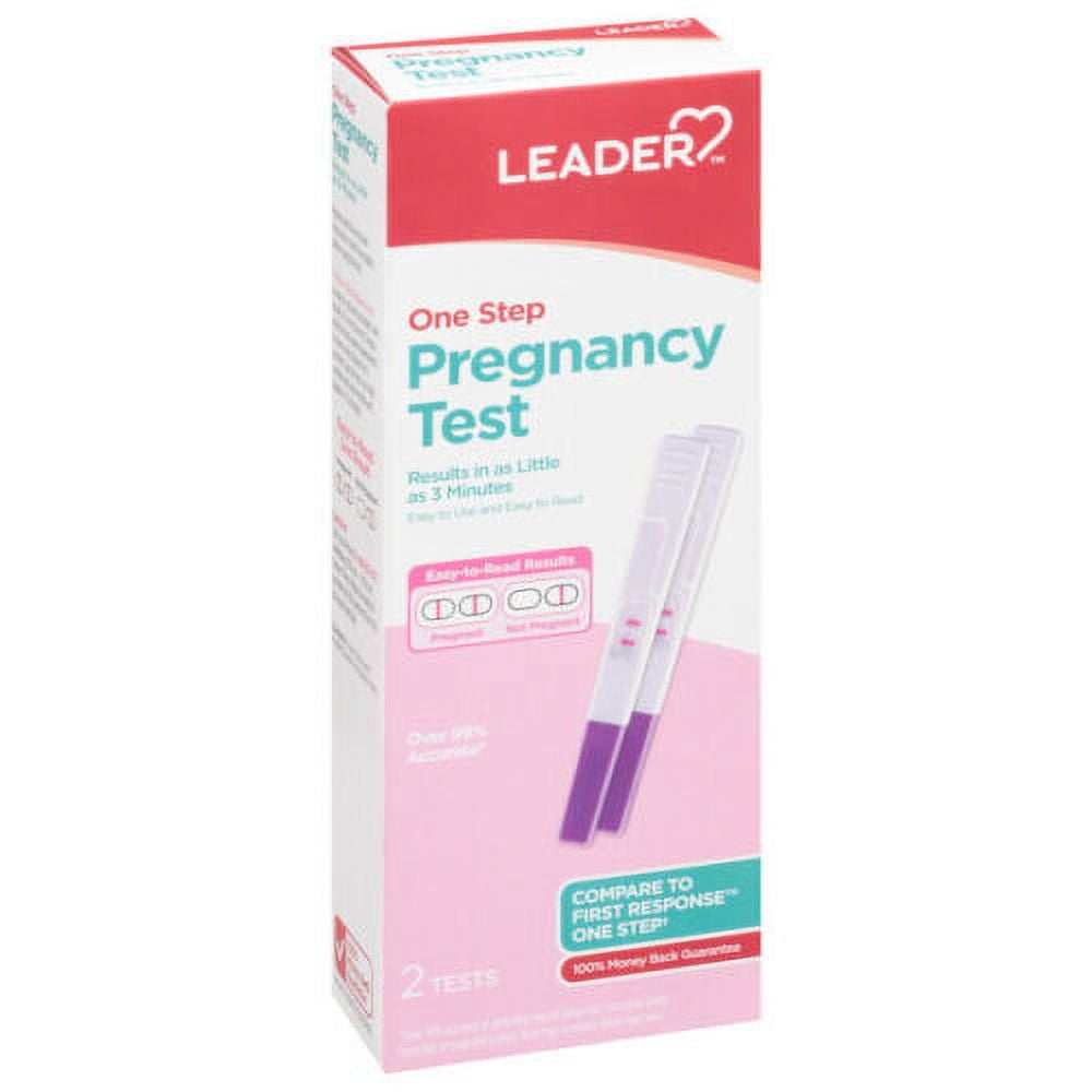 Leader One Step Pregnancy Test, 2 Ea, 3 Pack - Walmart.com