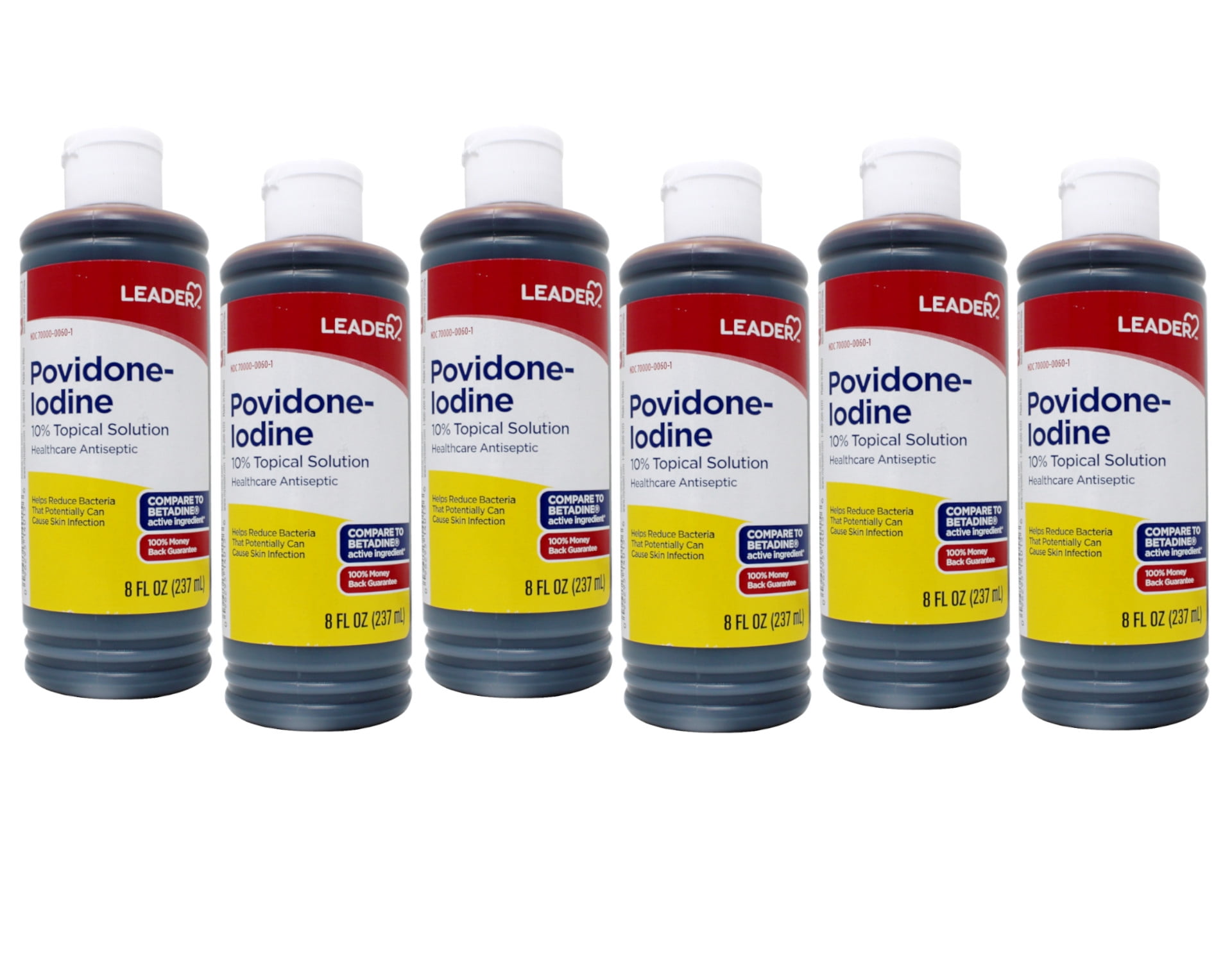 Leader Povidone Iodine 10% Topical Solution First Aid Antiseptic ...