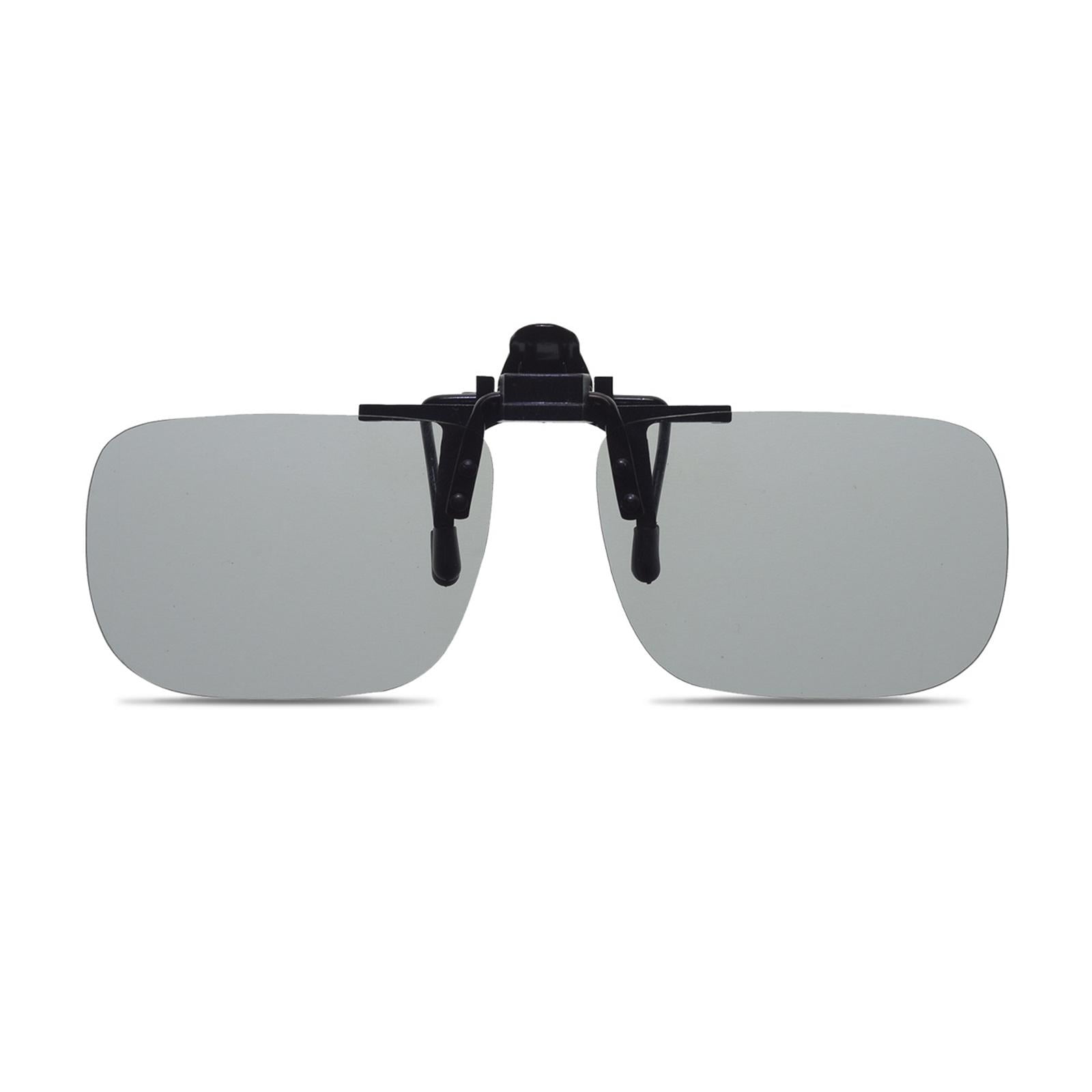 Leader Square High Quality Polarised Flip up Clip On Clips Brown ...