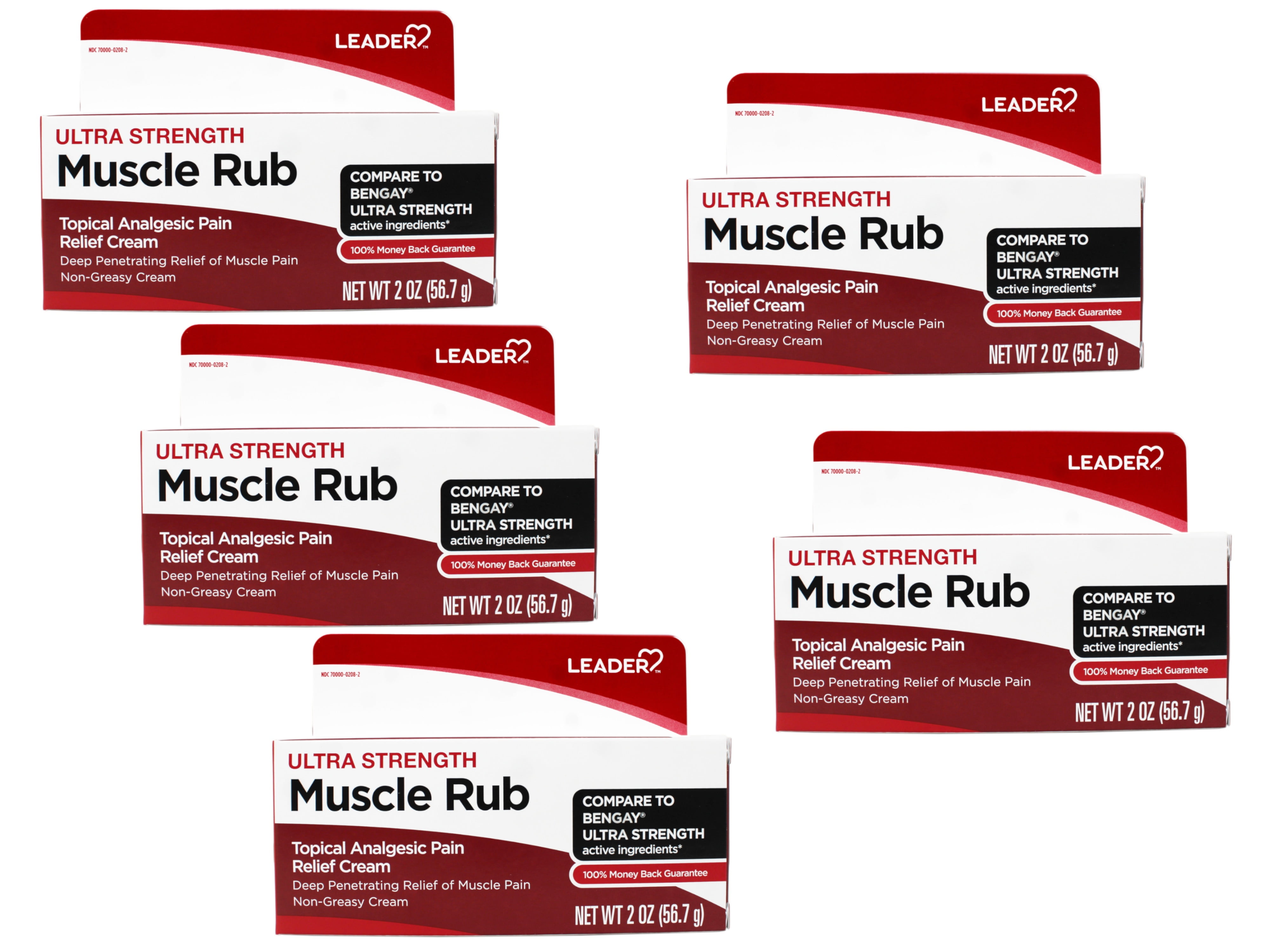 Leader Ultra Strength Muscle Rub, Fast-Acting, Topical Analgesic Pain ...