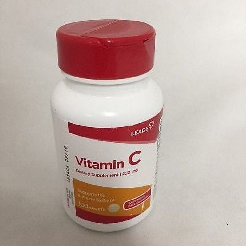 Leader Vitamin C 250mg Tablets, 100ct - Walmart.com