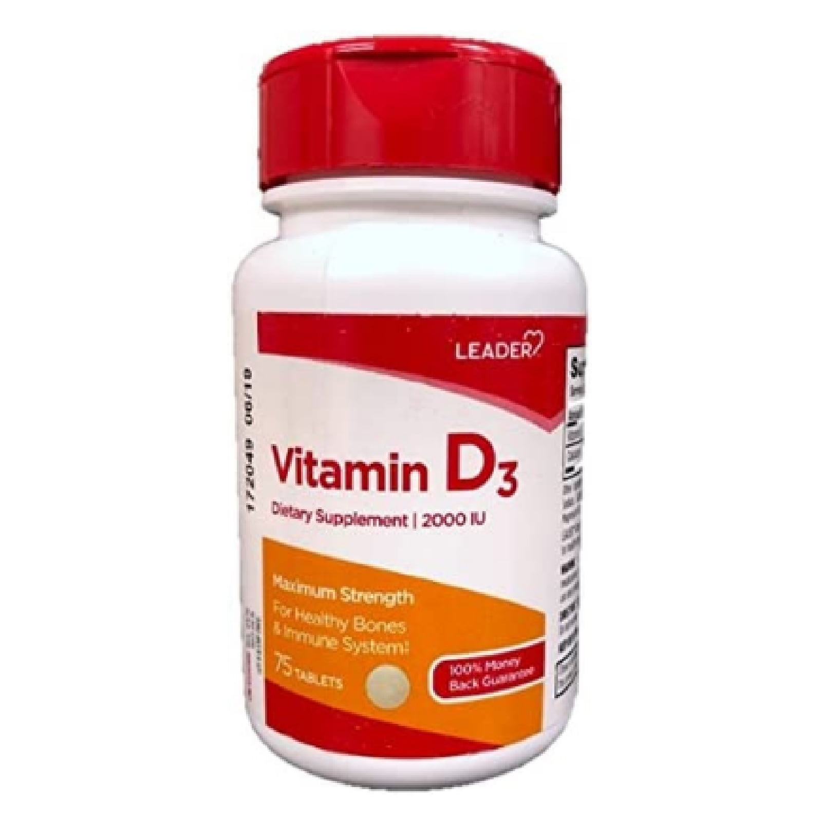 Leader Vitamin D3 400iu Supports Immune System Dietary Supplements, 100 Tablets - Walmart.com