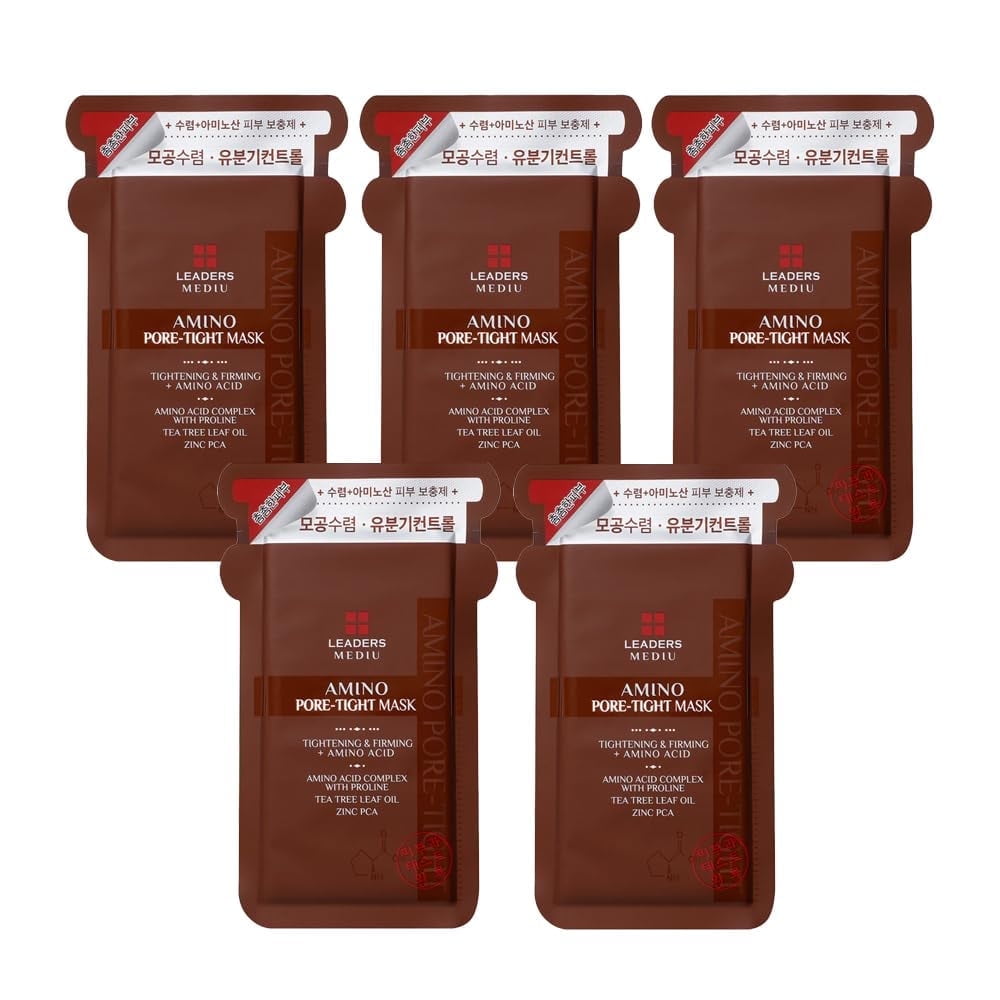 Leaders Mediu Amino Pore-Tight Facial Sheet Mask | Amino Acid Complex ...