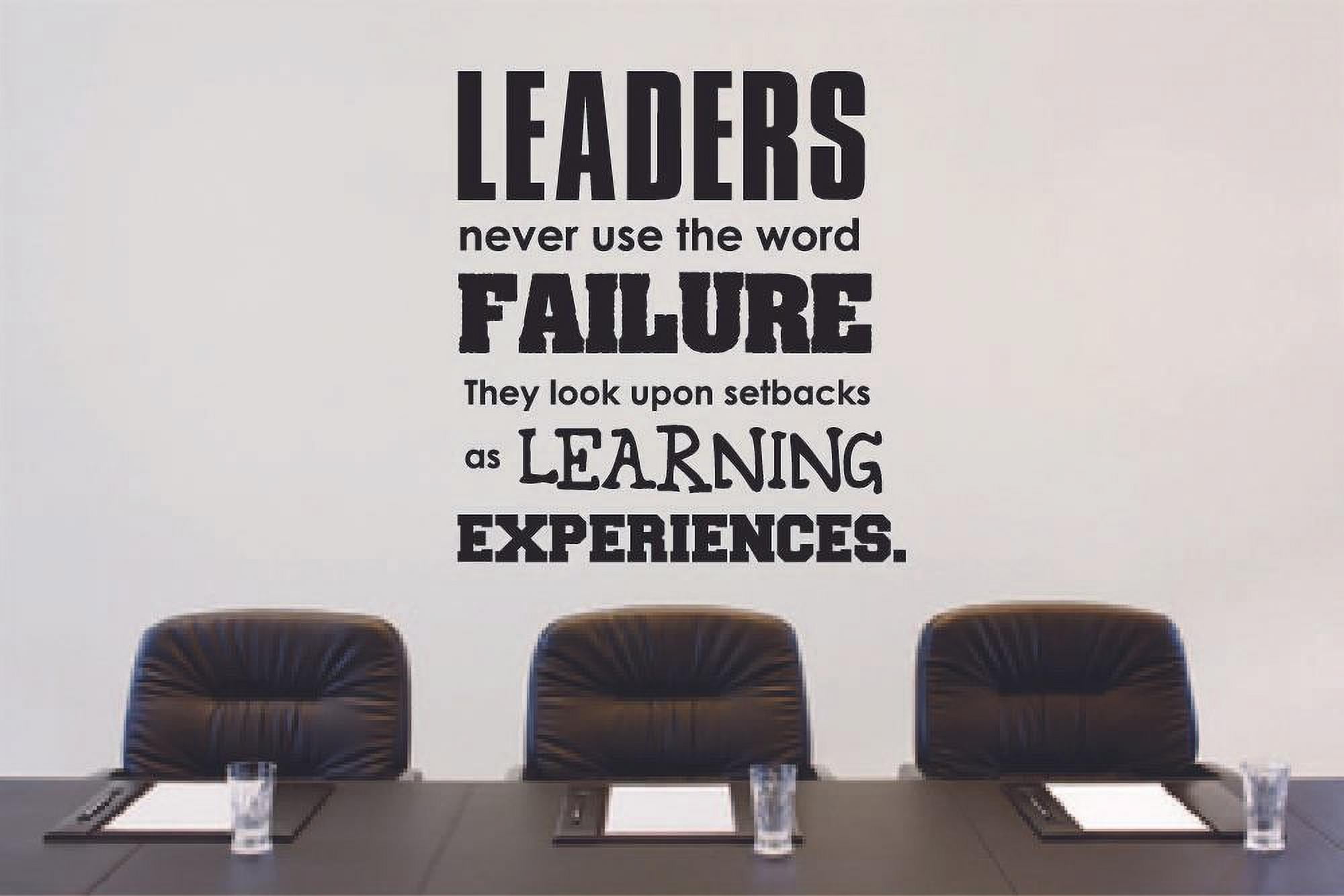 Leaders Never Use Failure Quote Positive Life Motivation Inspiration ...