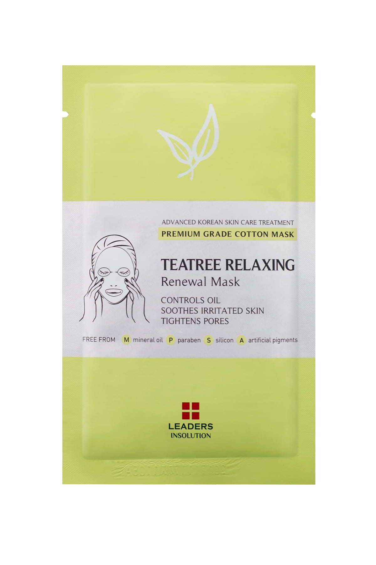 Leaders - Tea Tree Relaxing Skin Renewal Mask 5 Sheet Masks - Walmart.com
