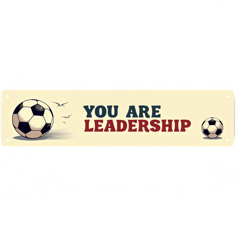 Leadership Qualities Tin Sign - 16x4 Inch - Perfect for Boardroom, Game ...