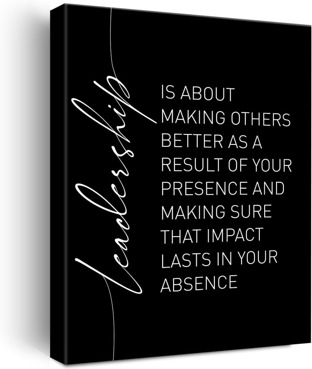 Leadership Quote Canvas Wall Art Motivational Leadership Canvas Print ...