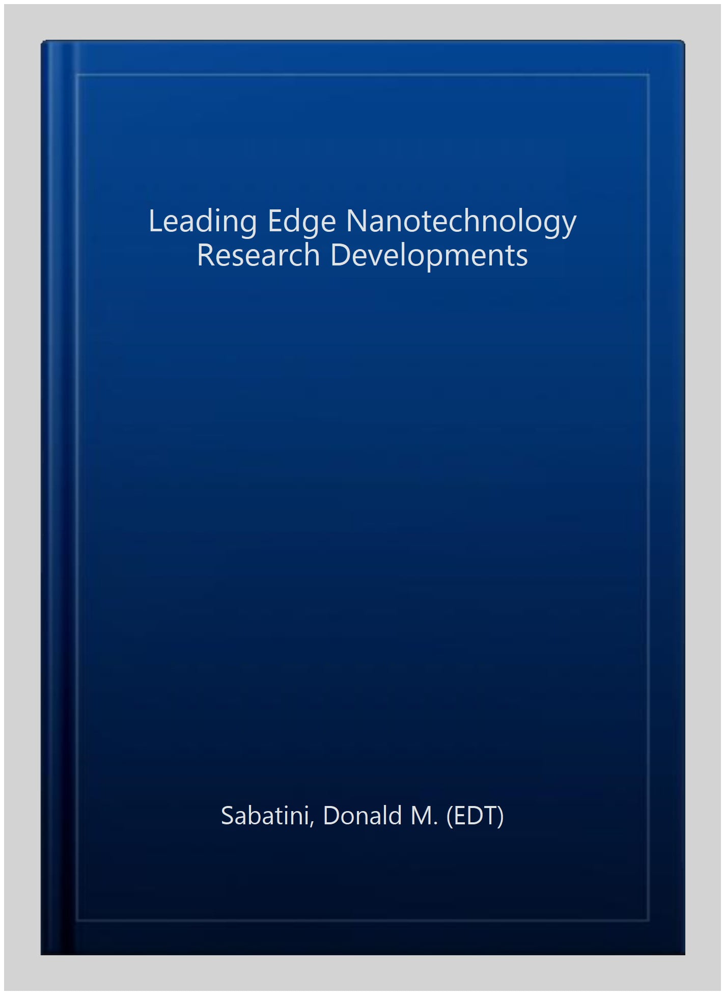 Leading Edge Nanotechnology Research Developments - Walmart.com