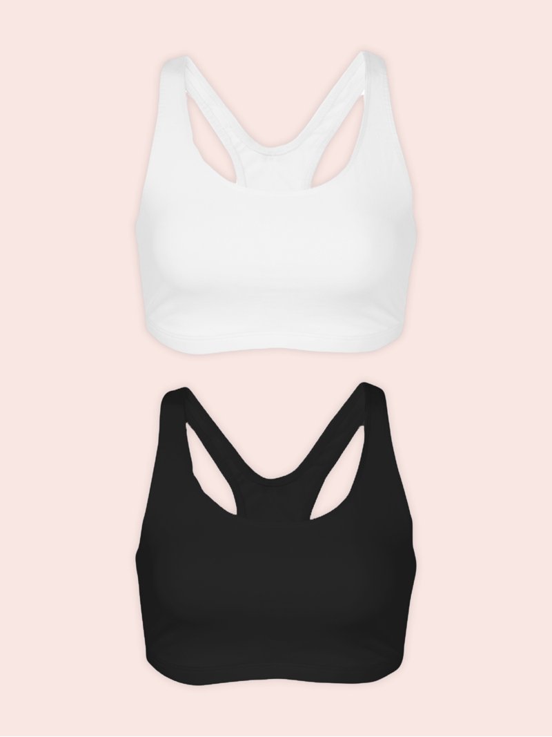 Leading Lady, The Serena, Racerback Sports Bra, Wireless, Full Coverage ...