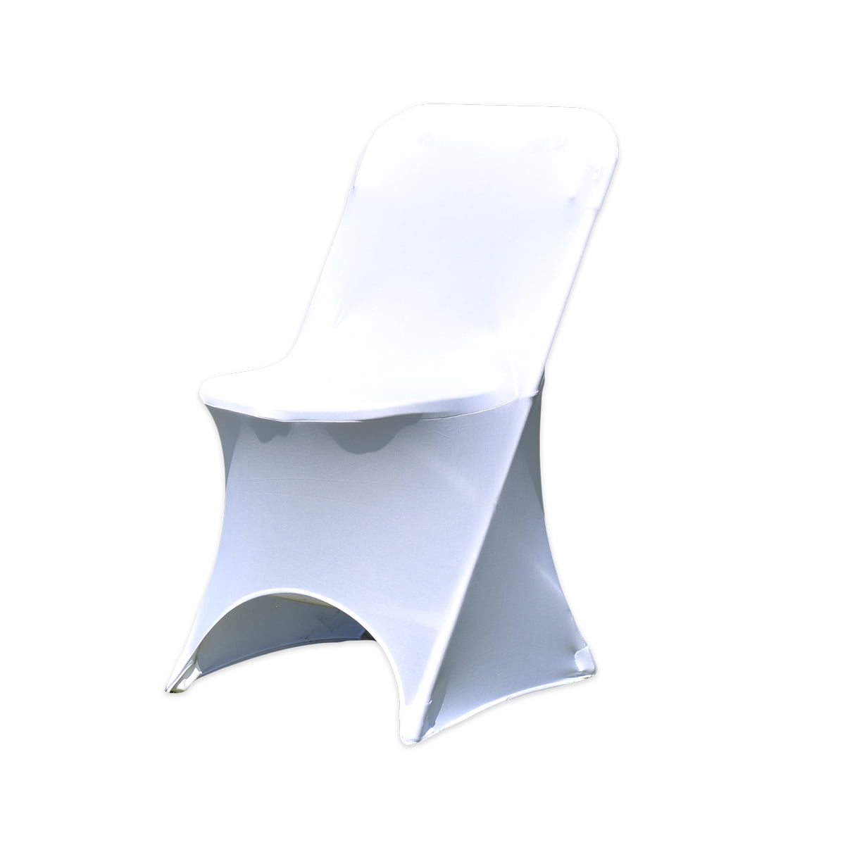 Leading Linens 100 pc White Spandex Folding Chair Covers - Premium ...