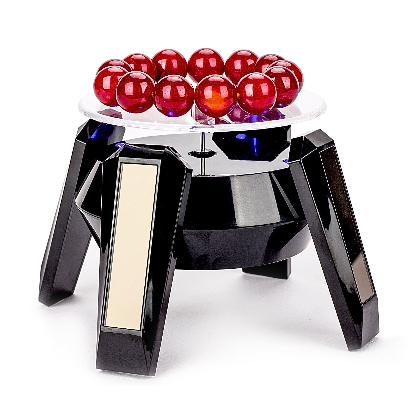 Leadleds Exquisite New Black Solar Powered Rotating Display Stand with ...