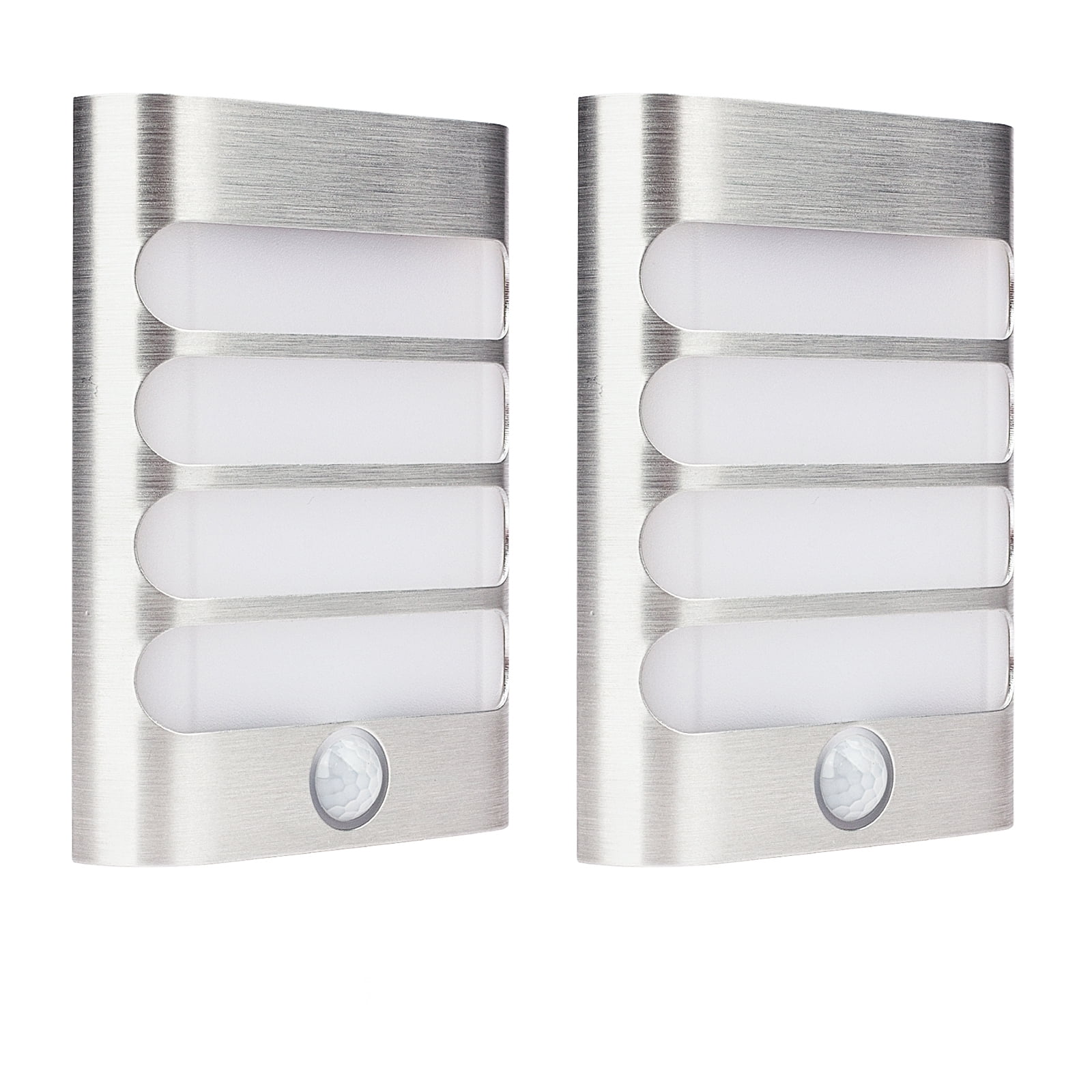 Leadleds Motion Sensor Wall Sconces Battery Operated, 2-Pack Luxury ...