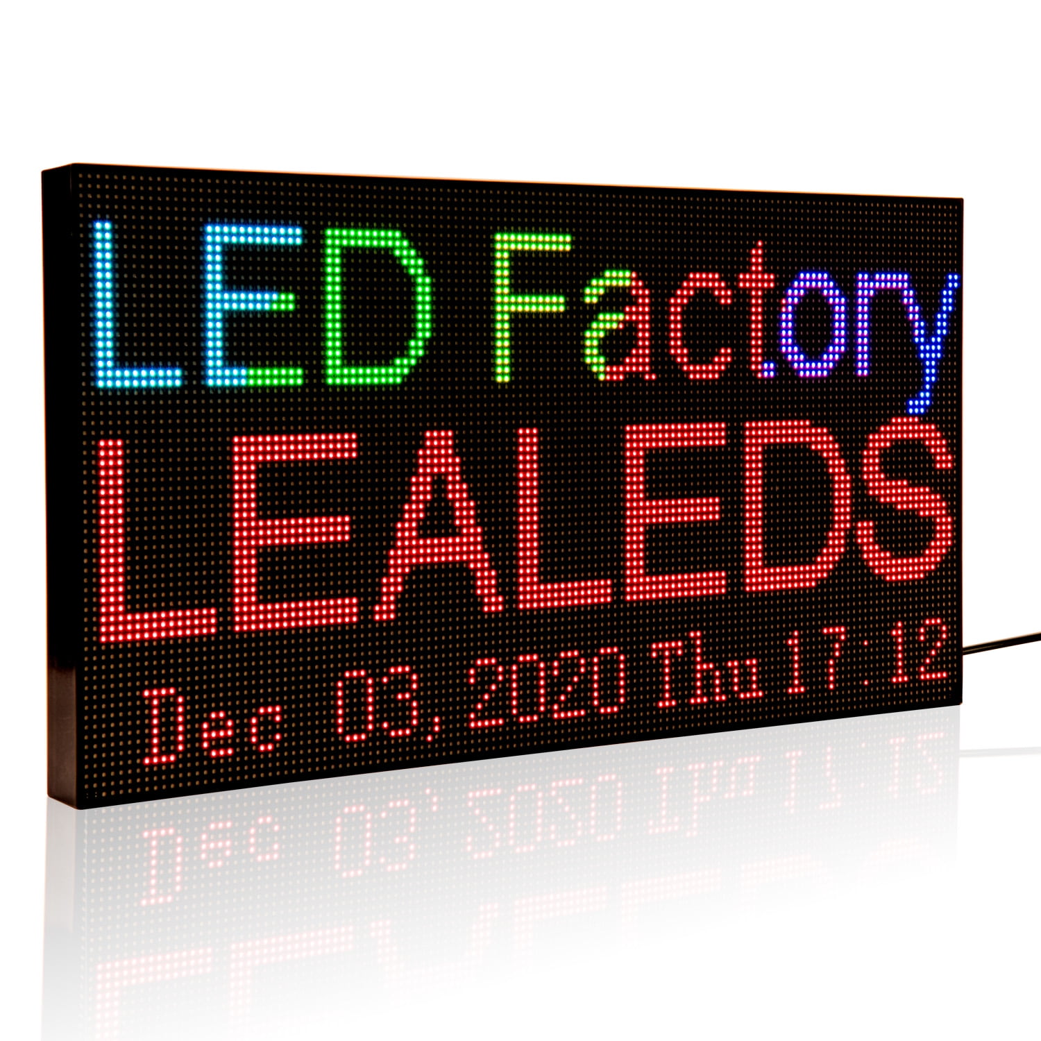Leadleds P3 Full Color WiFi LED Sign Scrolling Message Board, Portable ...