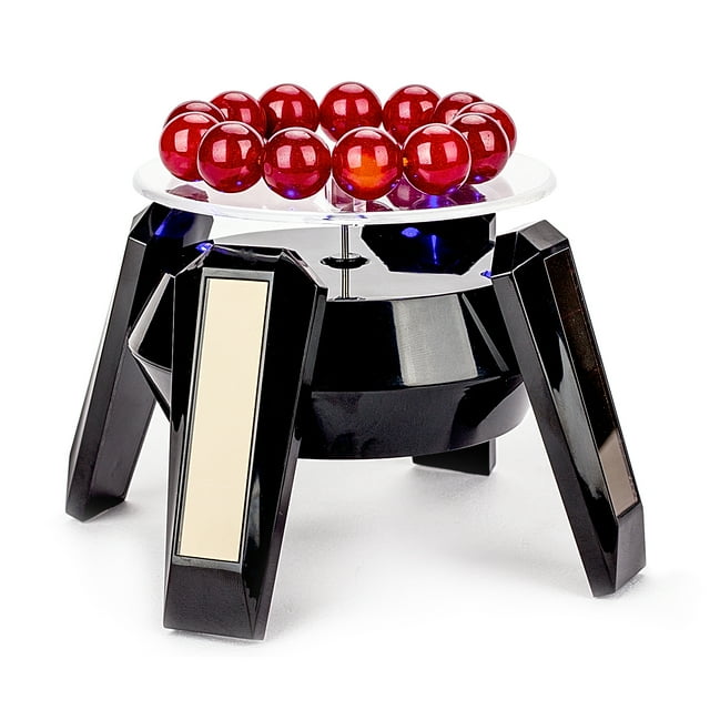 Leadleds Exquisite New Black Solar Powered Display Stand Rotating ...