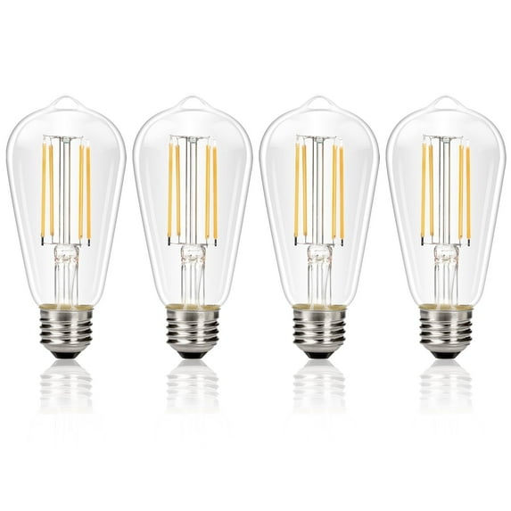 Leadleds E26 LED Edison Bulbs, 100W Equivalent, 8W 1000LM, Vintage ...