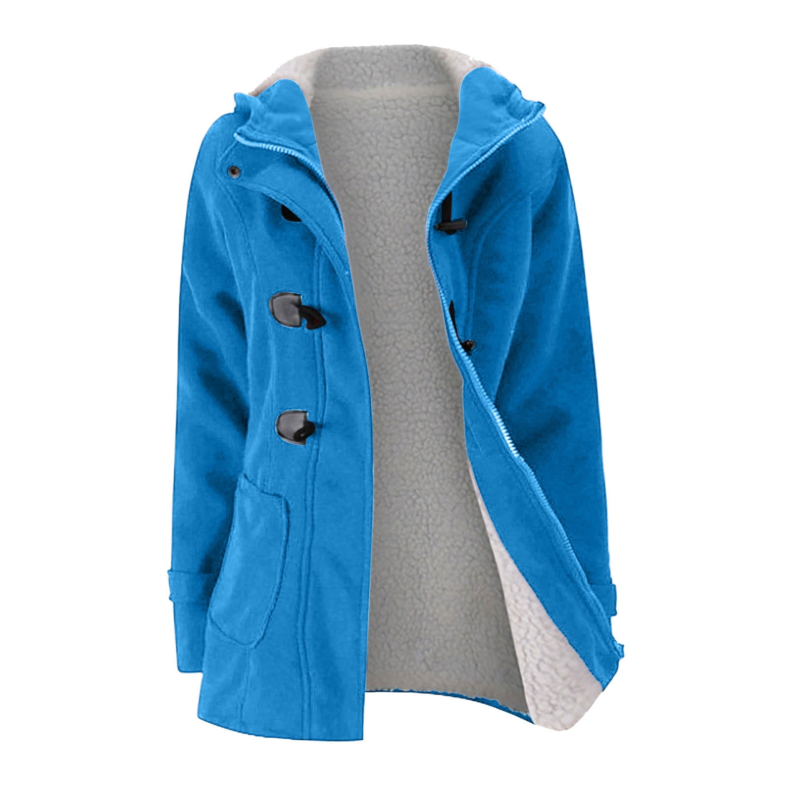 Leadmall Womens Peacoat Jacket Womens Winter Warm Wool Blended Pea Coat ...