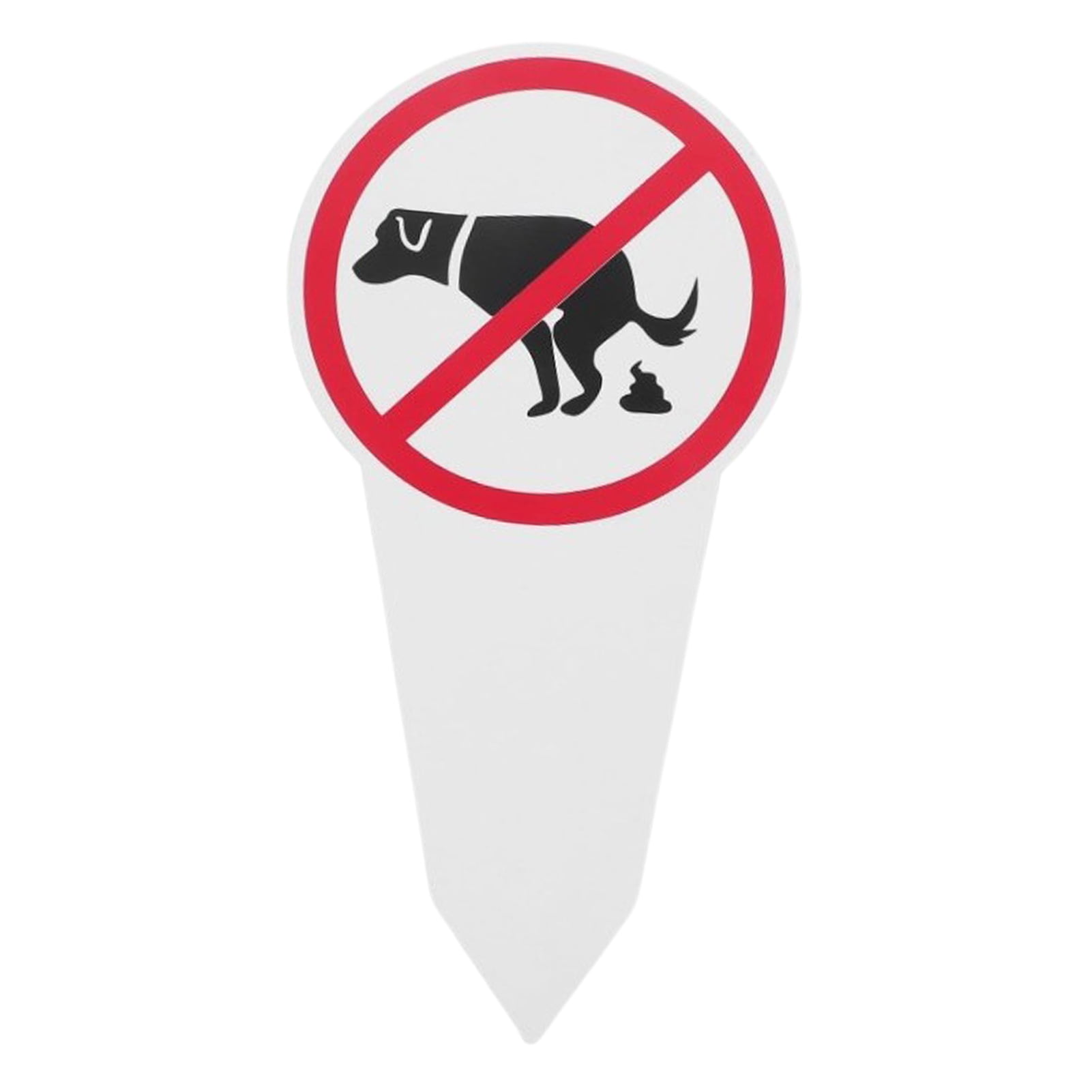 Leadrop 1/2/3Pcs No Dog Poop Sign Stake Double Sided Outdoor Garden ...