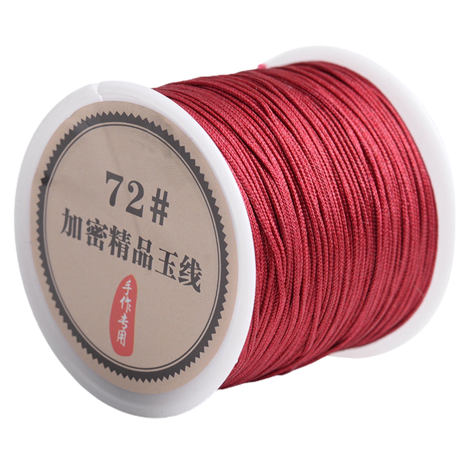 Leadrop 1 Roll 0.8mm Waxed Cord Vibrant Color Easy for Weaving Acrylic ...