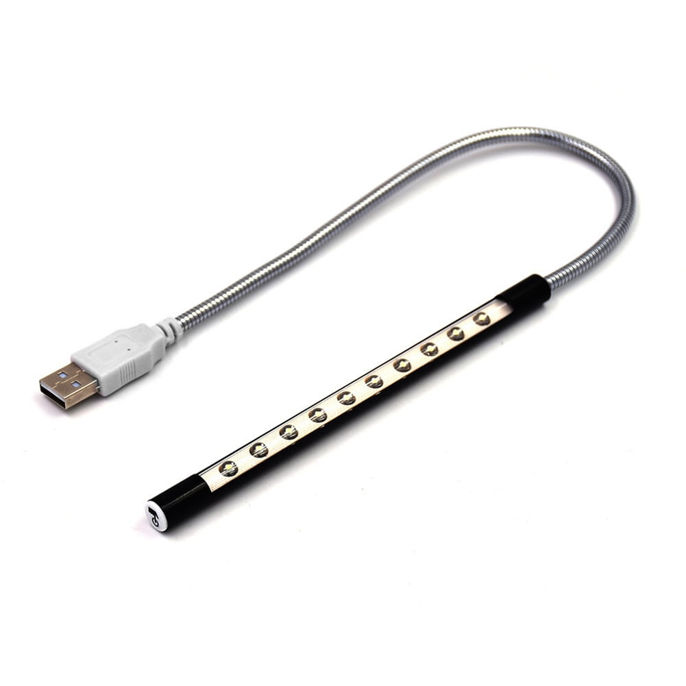 Leadrop 10LED Flexible USB Keyboard Light Desk Reading Night Lamp for Notebook Laptop - Walmart.com