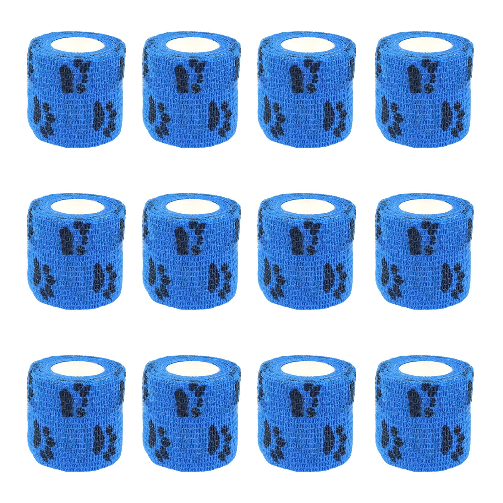 Leadrop 12 Rolls Pet Straps Claw Pattern Self Adhesive Bandage Wraps ...