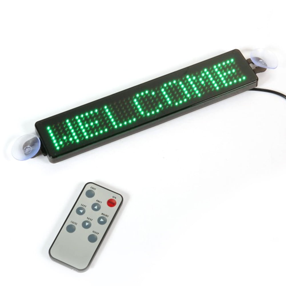 Leadrop 12V Car LED Programmable Sign Moving Scrolling Message Display ...